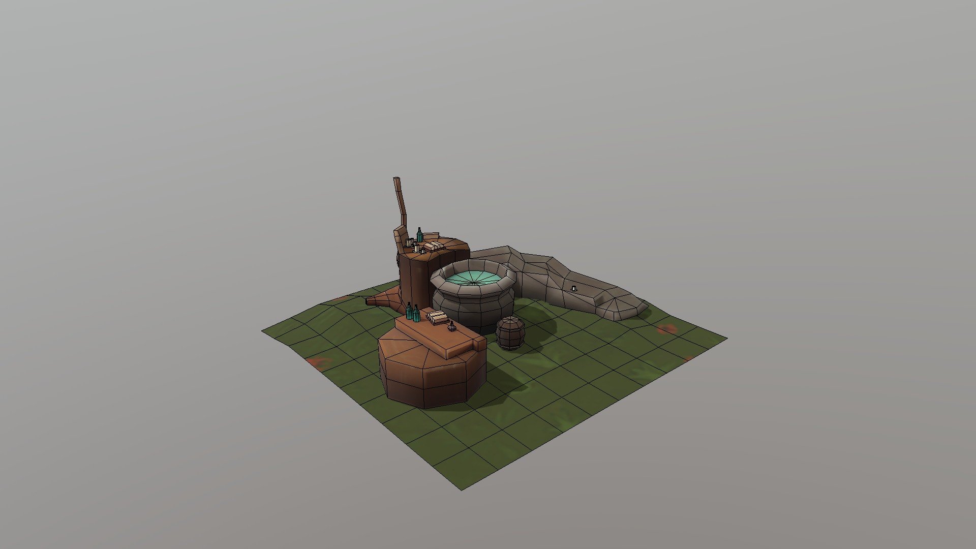 Cauldron - 3D model by NewD (@a1684288) [77c9b46] - Sketchfab