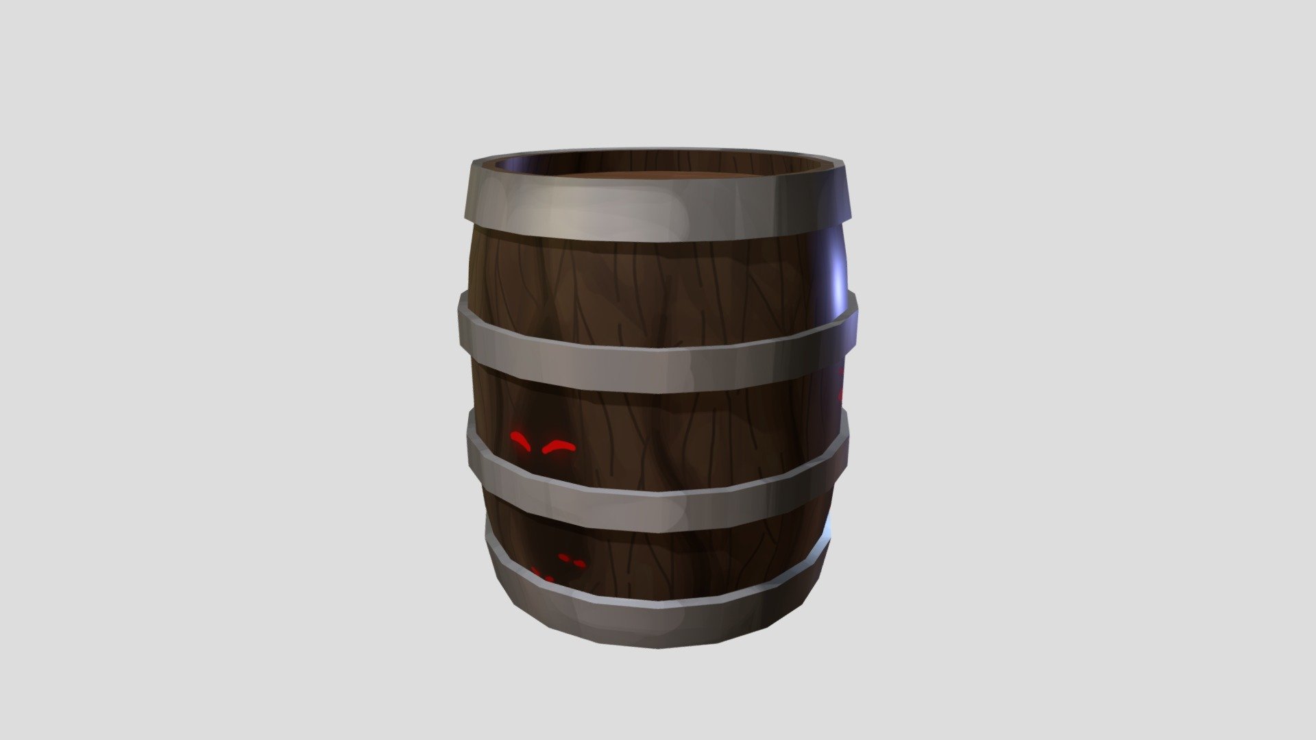 Spooky Barrel! - 3D model by MyronnedeLeeuw [77ca725] - Sketchfab