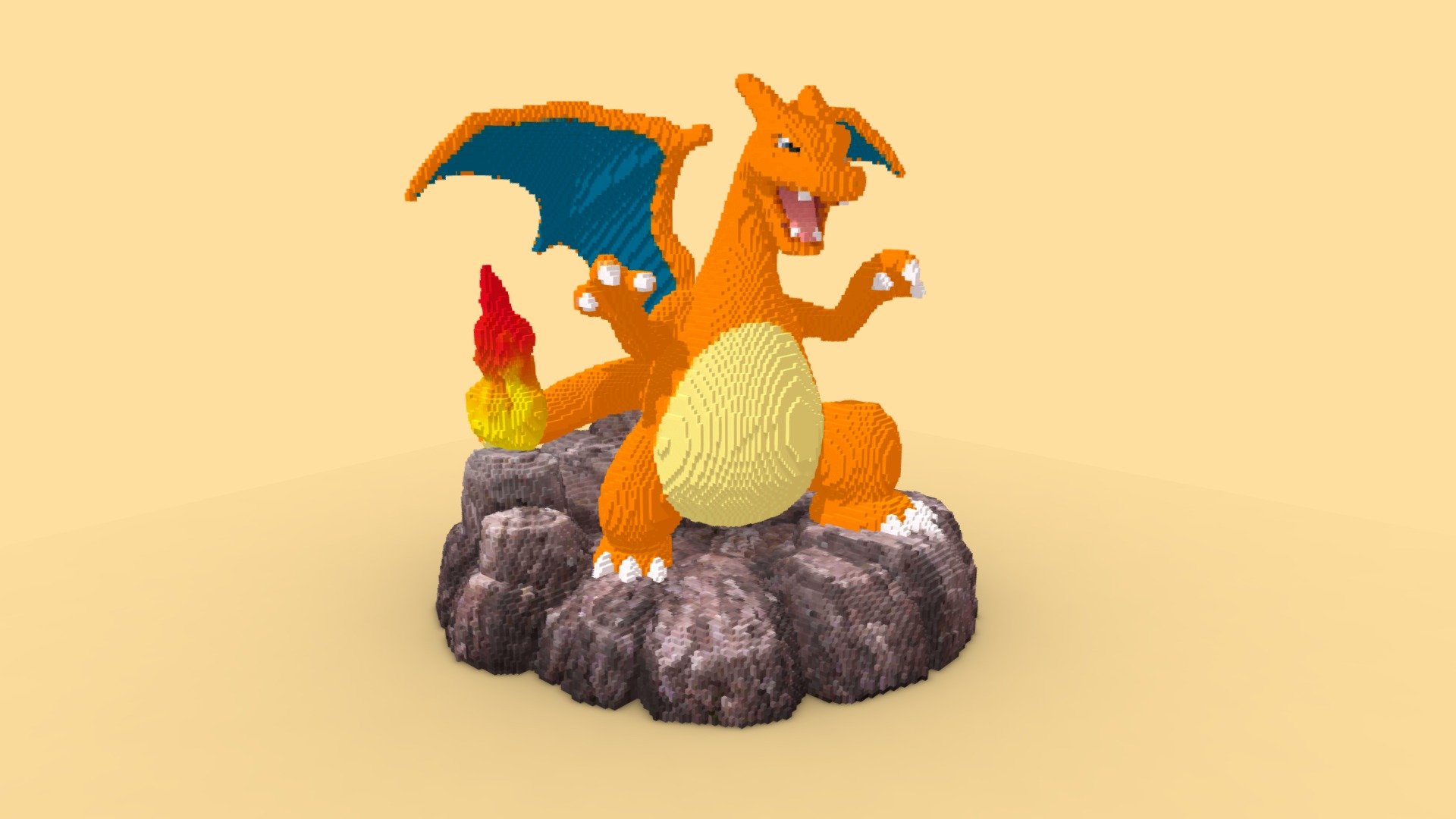 Minecraft Schematic - Charizard - Buy Royalty Free 3D model by El ...