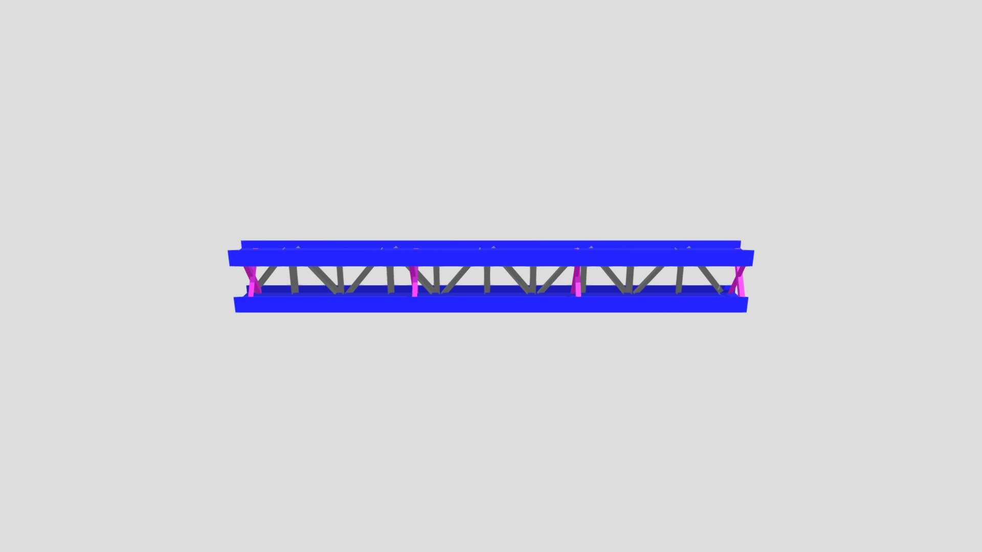 New Bridge, 16.5 M Spans Model Girders Only.igs - Download Free 3D ...