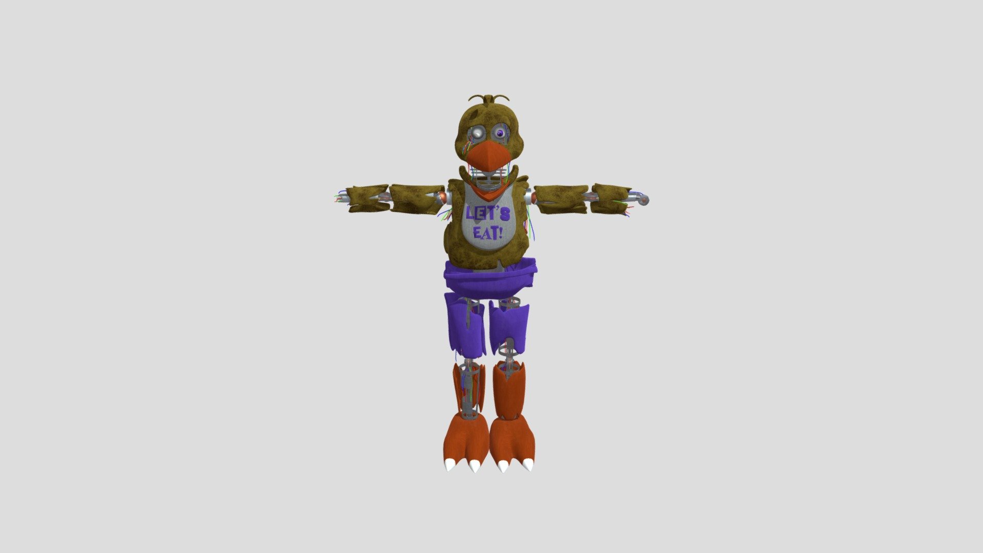 Stylized_W_ Chica_V2_VRC - Download Free 3D model by iangames327 ...