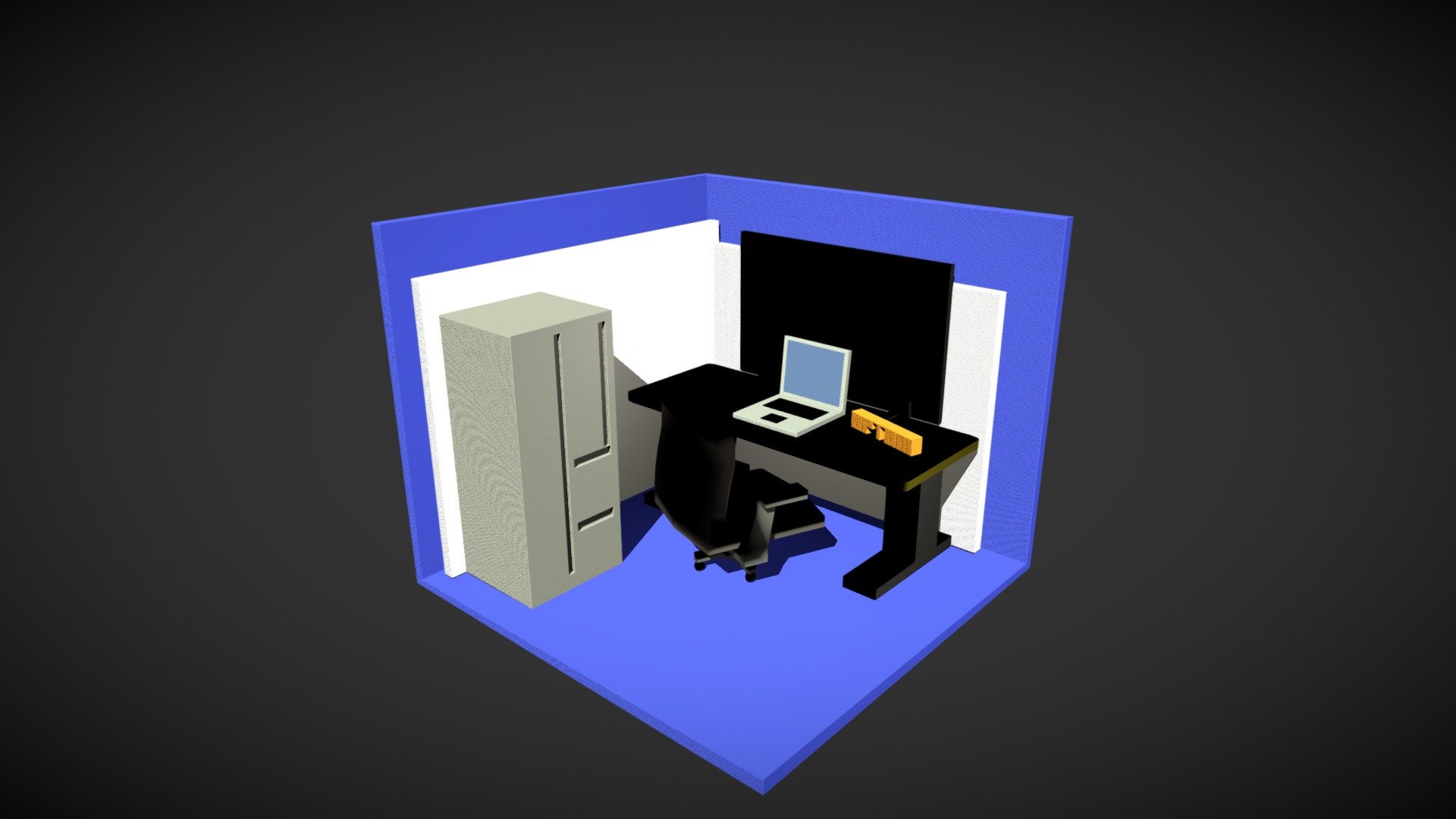 Cubicle - 3D model by cribmonsterkc [77cf48d] - Sketchfab