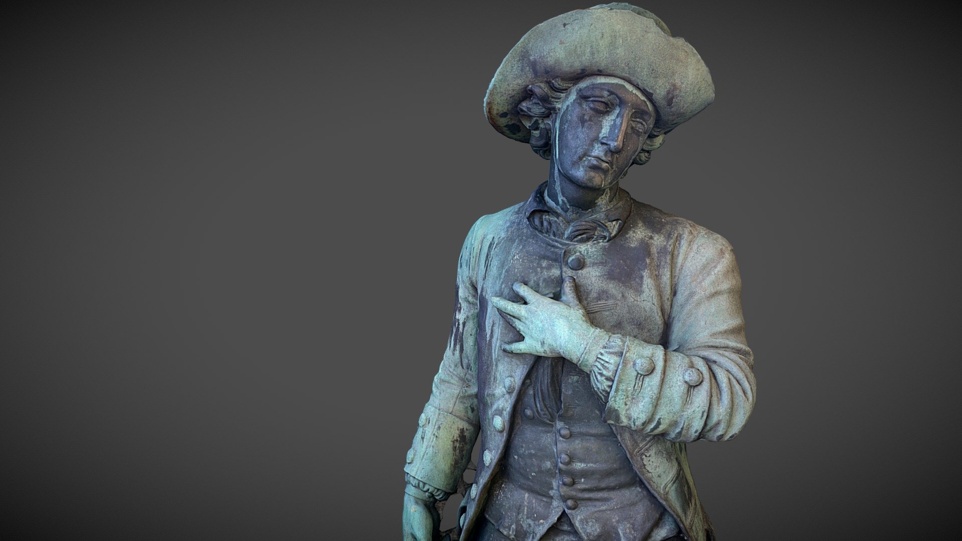 St John’s Museum statue Warwick male - Buy Royalty Free 3D model by ...