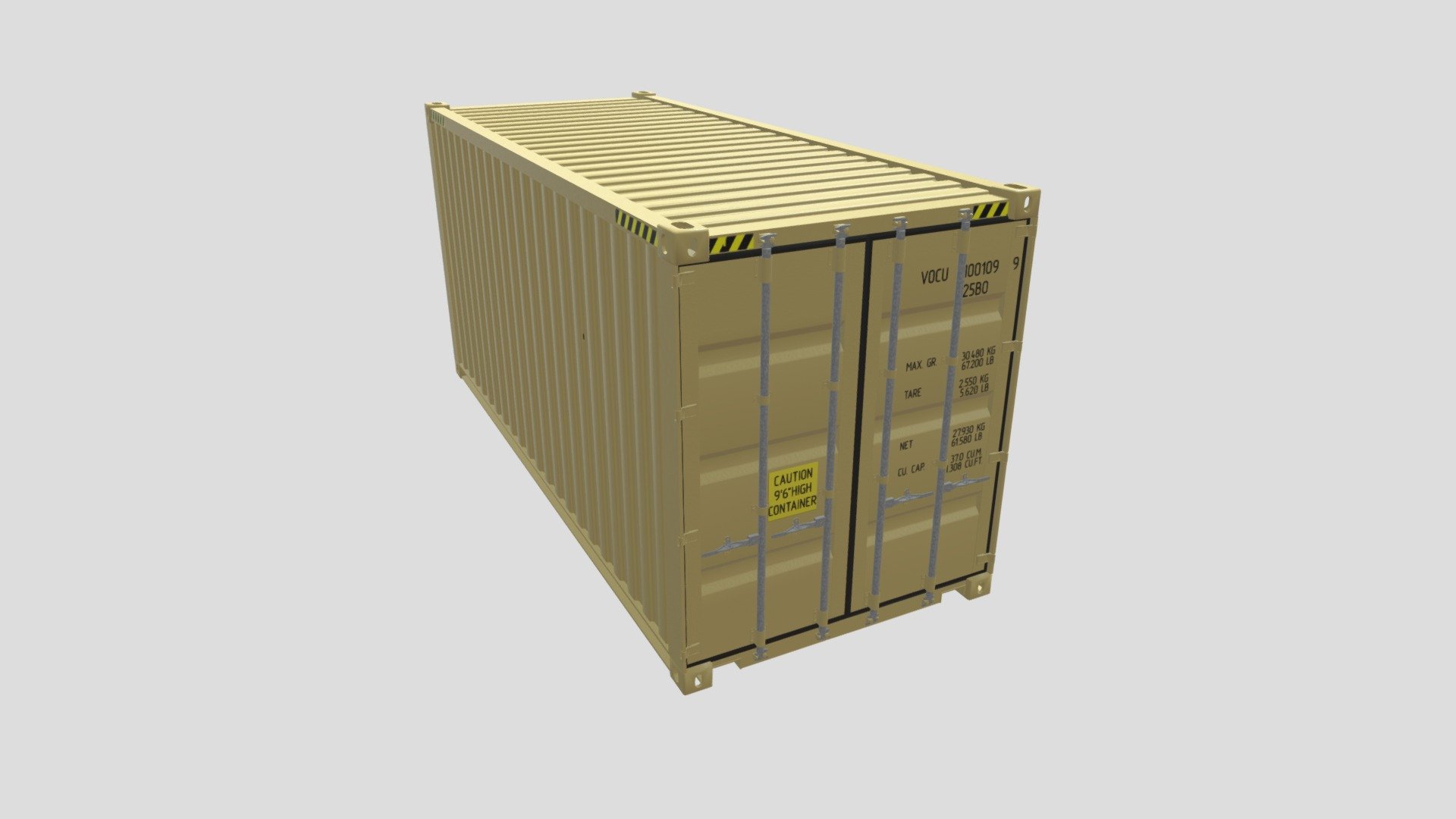 Container 20ft HQ - 3D model by Pavel_nami [77cfd26] - Sketchfab