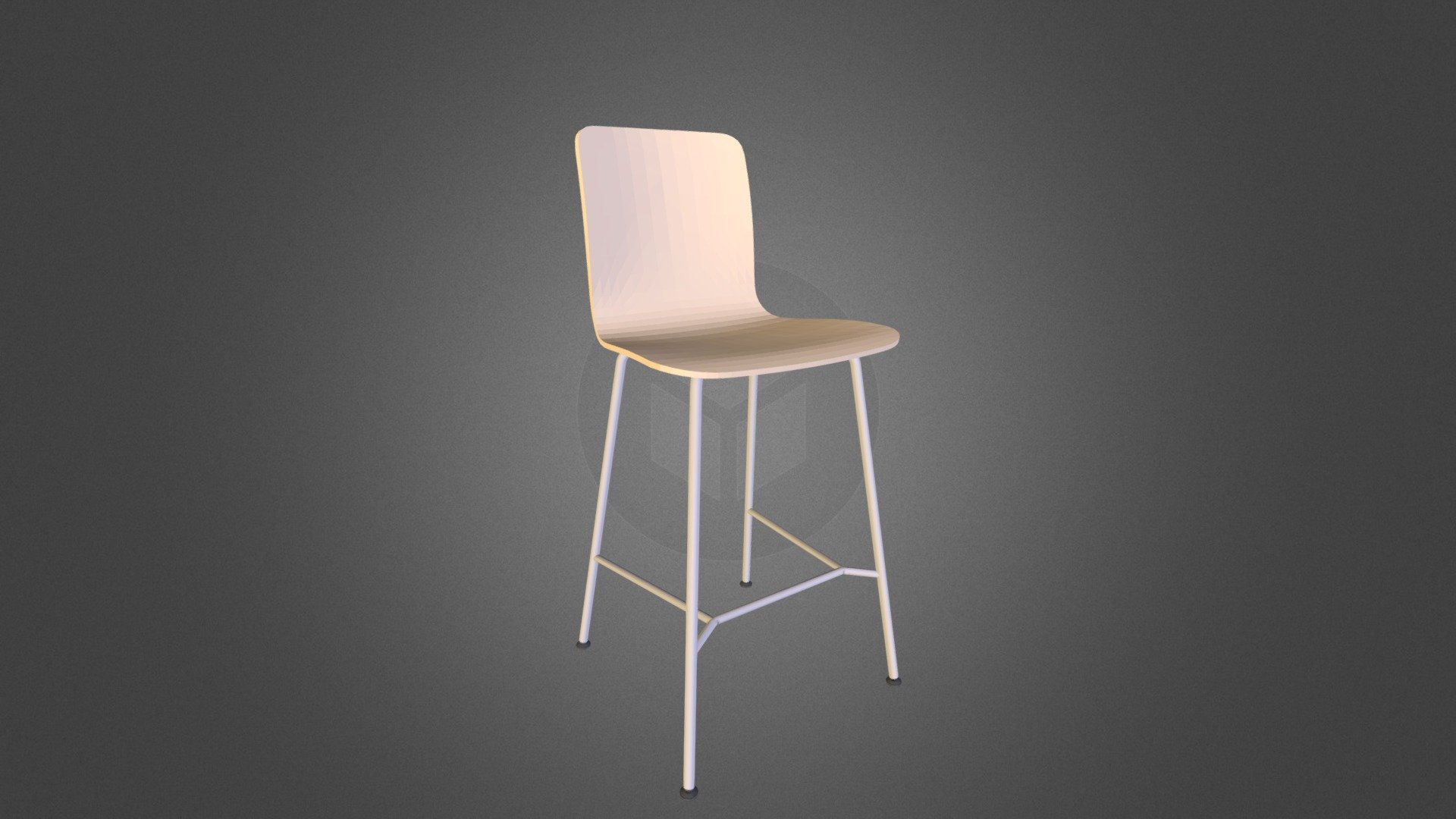 HAL Ply Stool Medium - 3D model by Vitra [77d0729] - Sketchfab