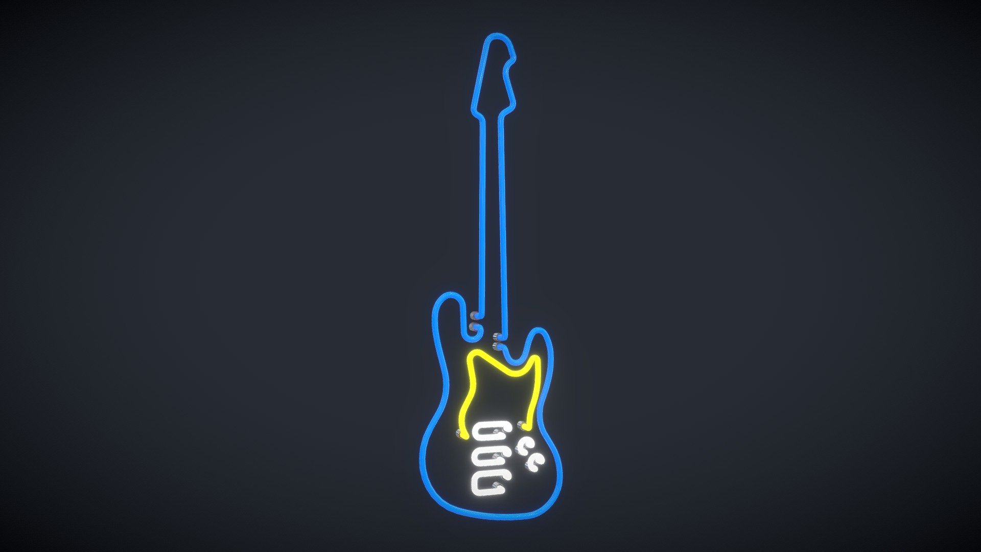 Neon Strato Blue - 3D model by 3polies [77d0af2] - Sketchfab