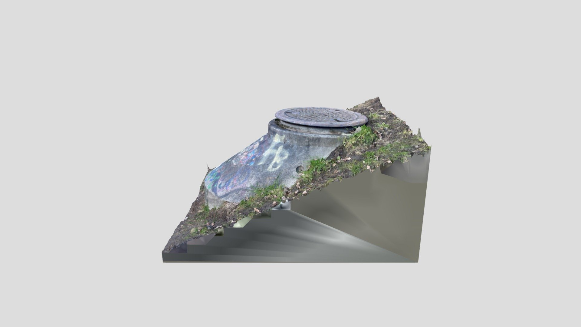 Manhole - Download Free 3D model by olefunhammer [77d1277] - Sketchfab
