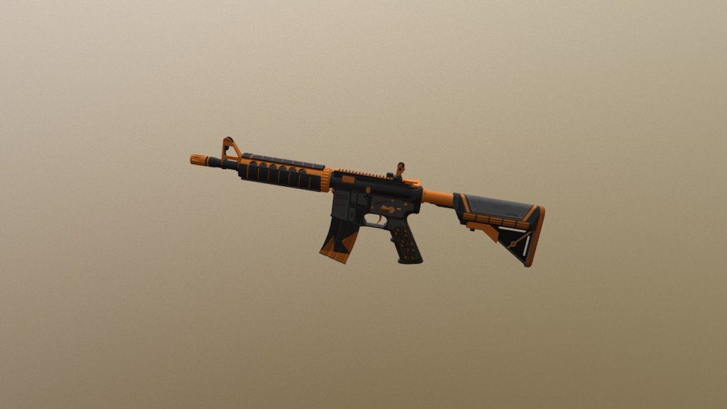 M4A4 | SKIN - 3D model by leshka [77d2324] - Sketchfab