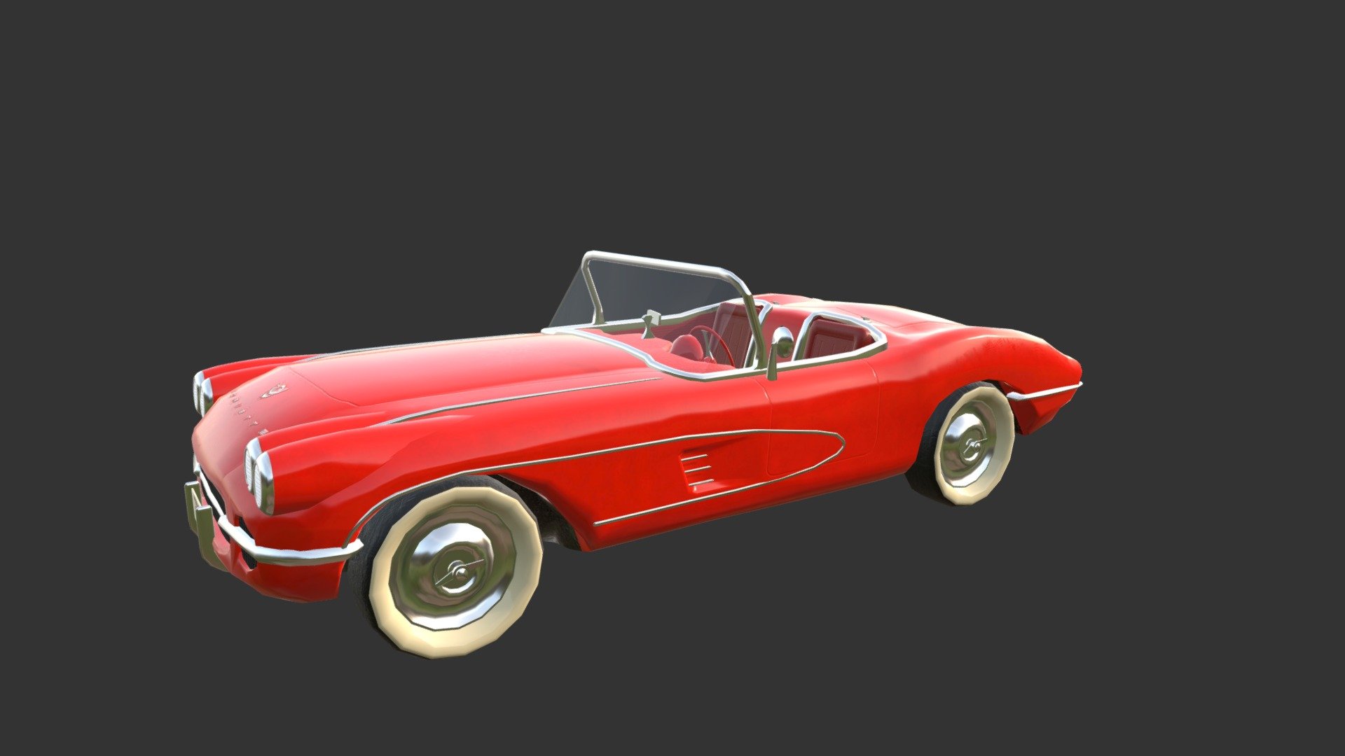 1962 Chevrolet Corvette - 3D model by MorleyMedia [77d395a] - Sketchfab