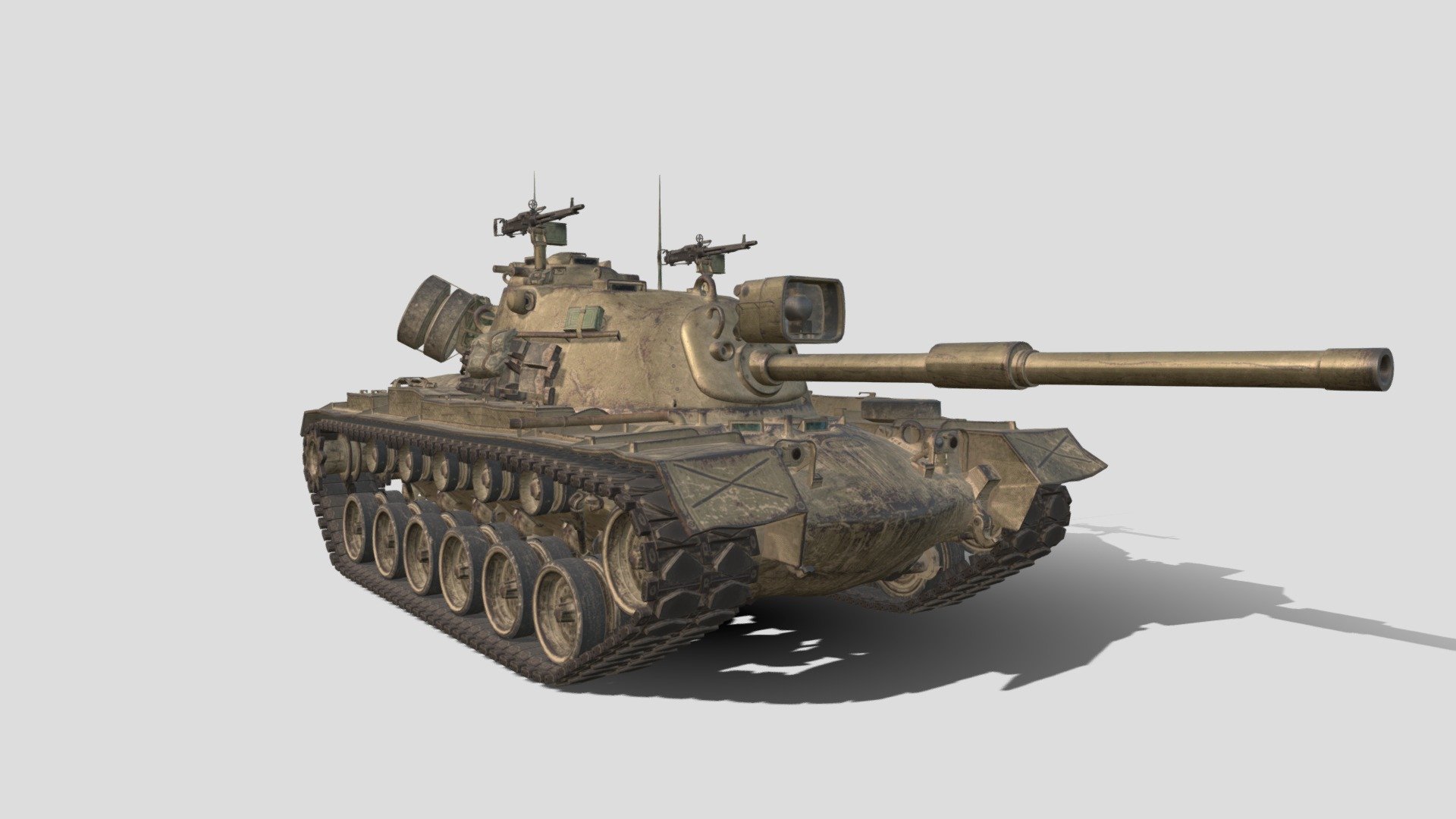 M48A5 - Buy Royalty Free 3D model by ater.studio [77d67dc] - Sketchfab Store