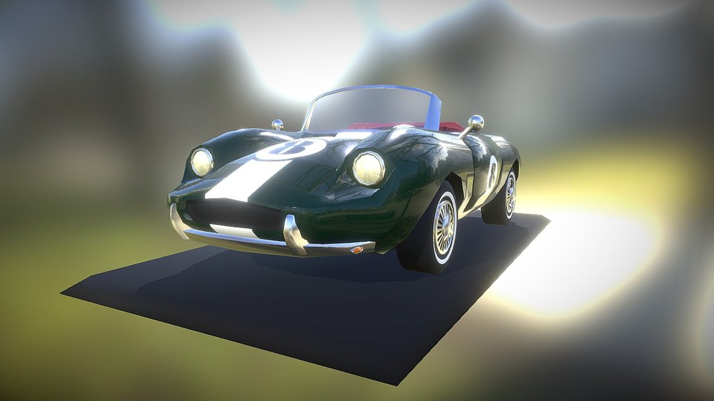 British Classic Car Cartoon - 3D model by rdmdanimation [77d6802 ...