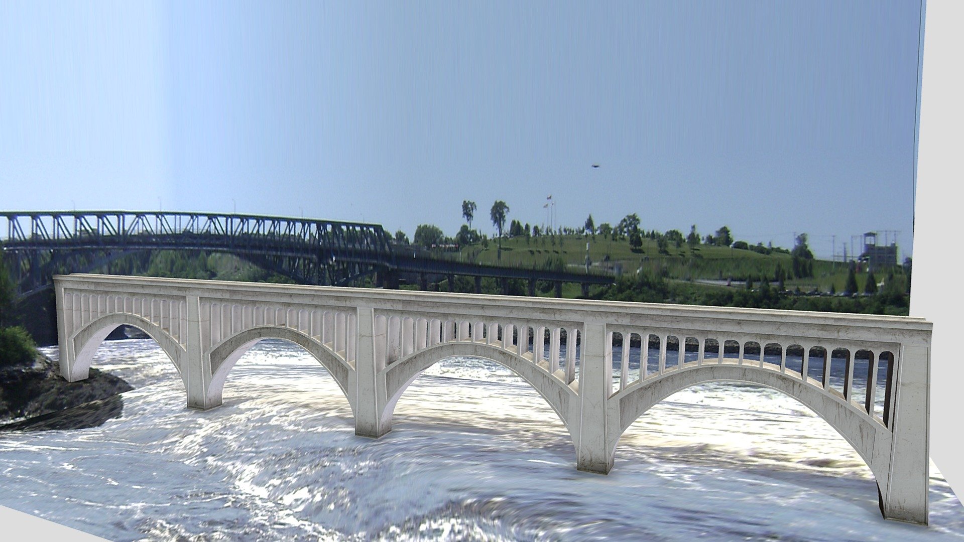 Concrete Bridge (low poly) - Download Free 3D model by Derfmode ...