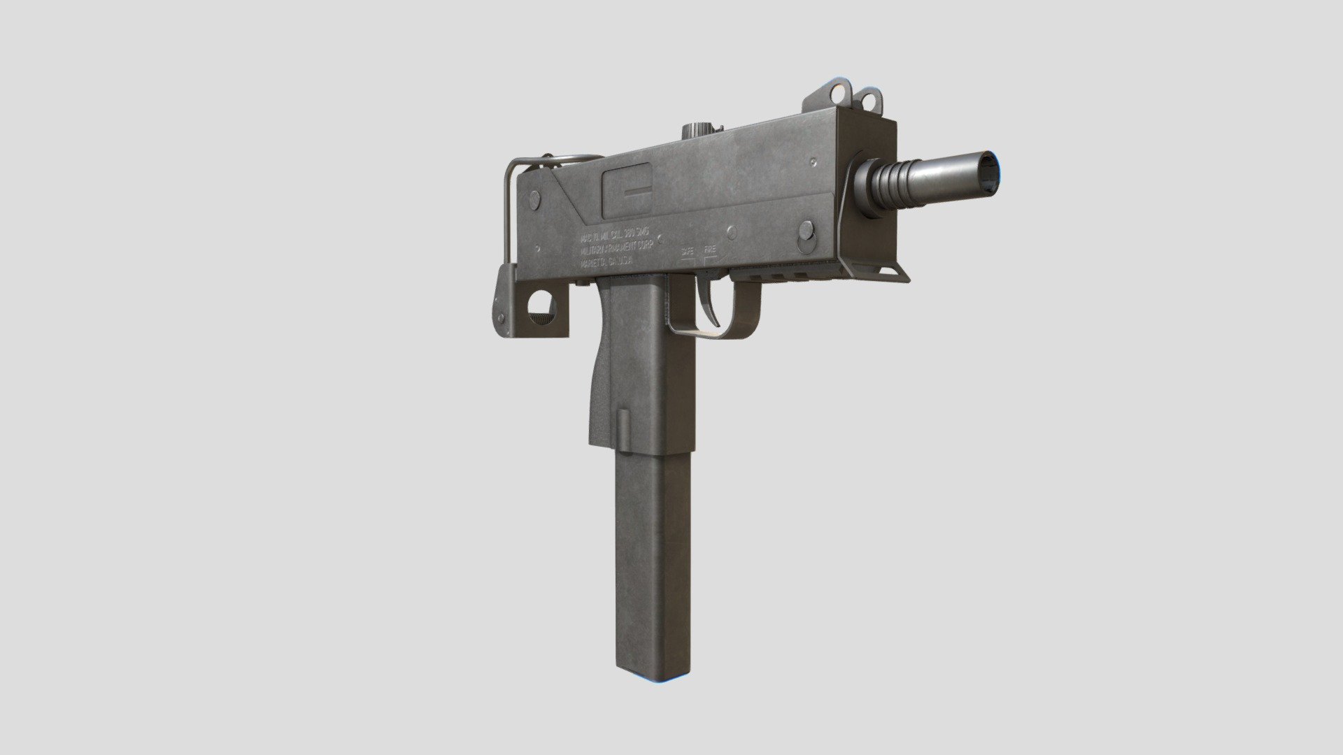MAC-10 - 3D model by ClayNigel (@area75) [77d78aa] - Sketchfab