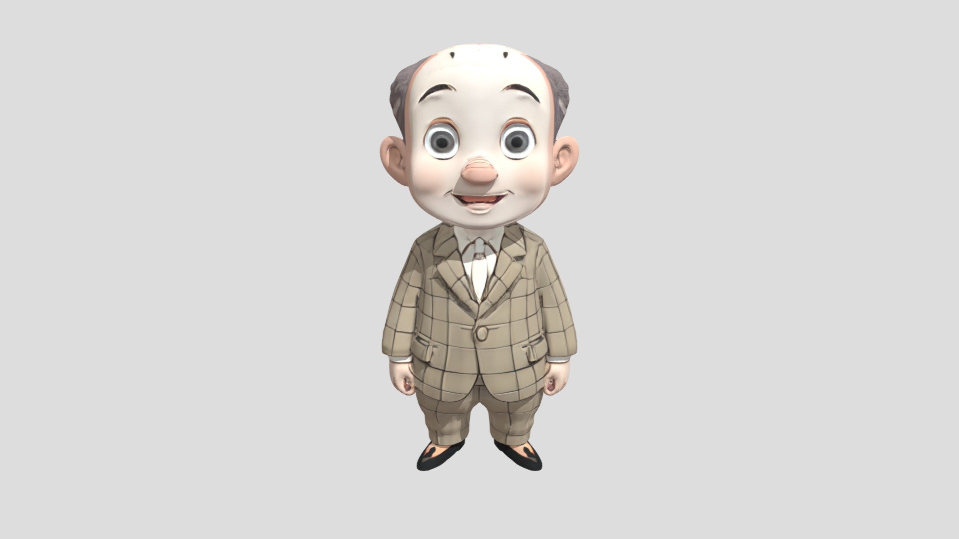 Cartoonish business person - 3D model by costecco [77d82d8] - Sketchfab