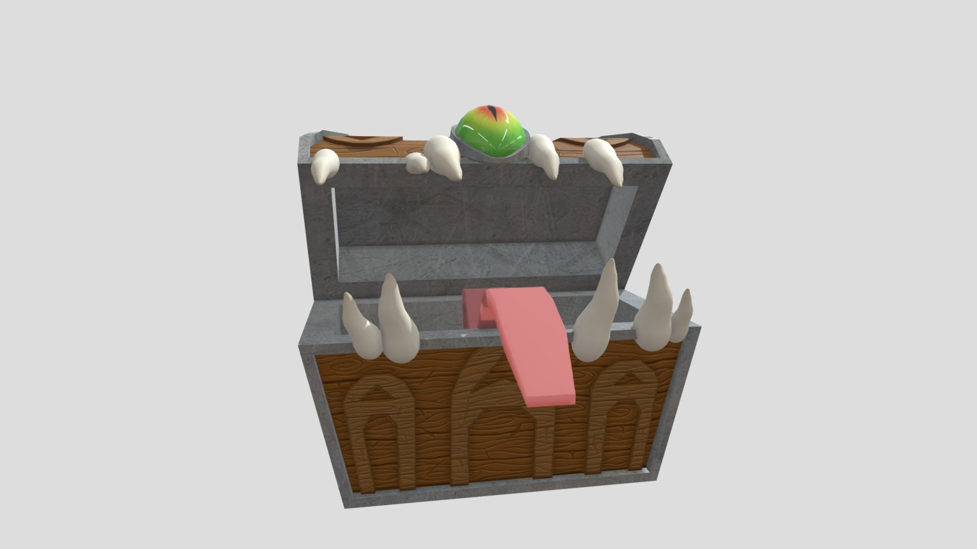 Monster Chest - Download Free 3D model by rach3l [77da3c8] - Sketchfab