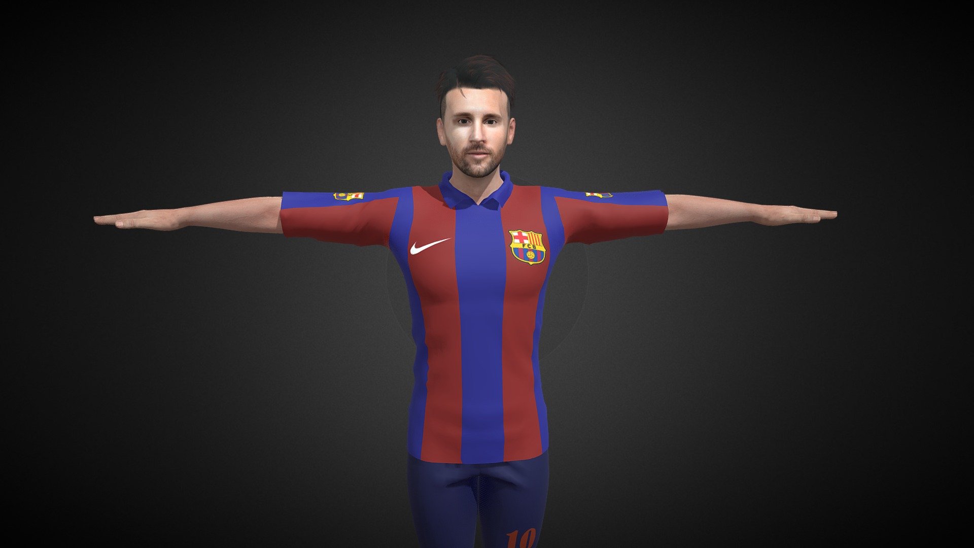 Lionel Messi - Buy Royalty Free 3D model by ayushcodemate [77da54c ...