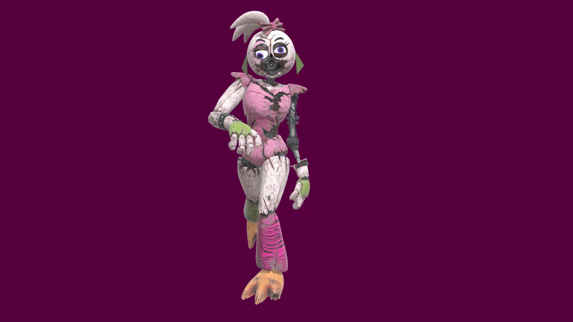 Shattered Chica - Download Free 3D model by RoxanneTheArtist945 ...