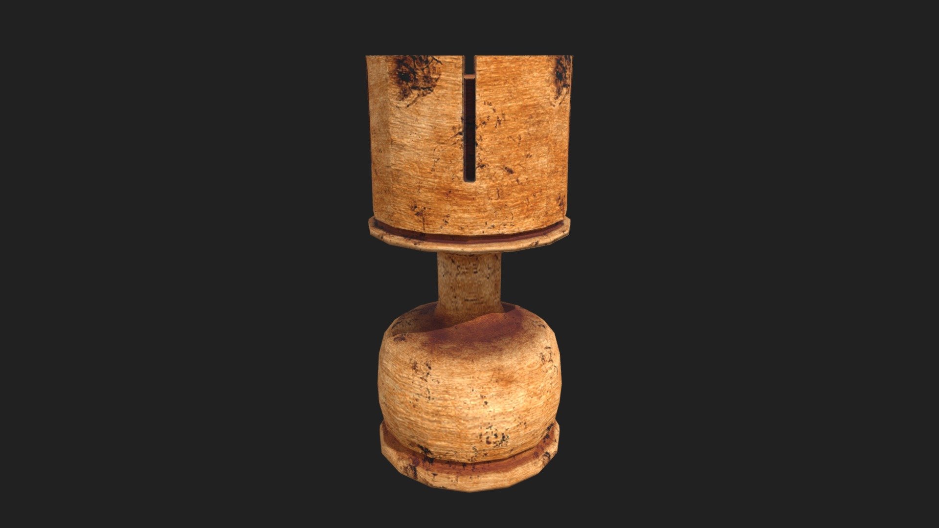 Wooden Rook low poly - 3D model by TTB03 [77de5b3] - Sketchfab