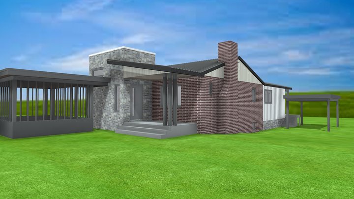 One-story-building 3D models - Sketchfab