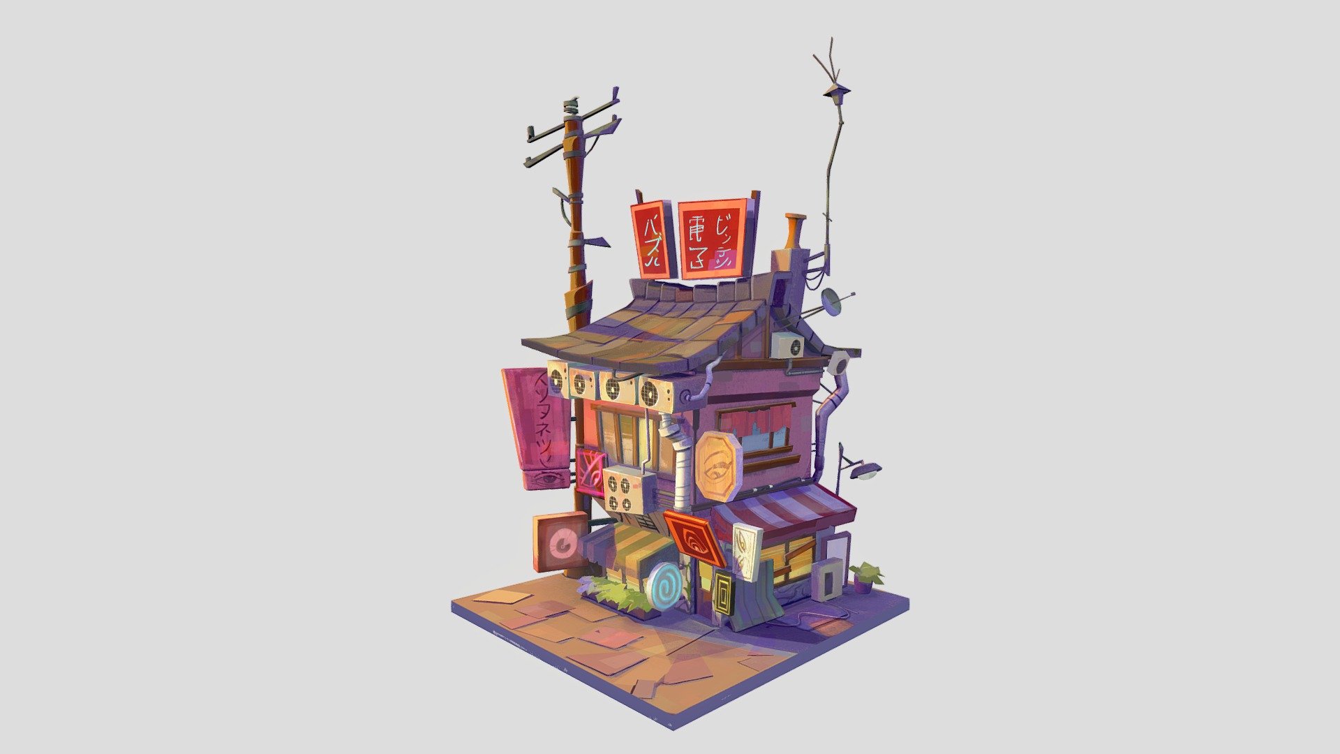 Stylized Town House - 3D model by matyscraft [77e2bff] - Sketchfab