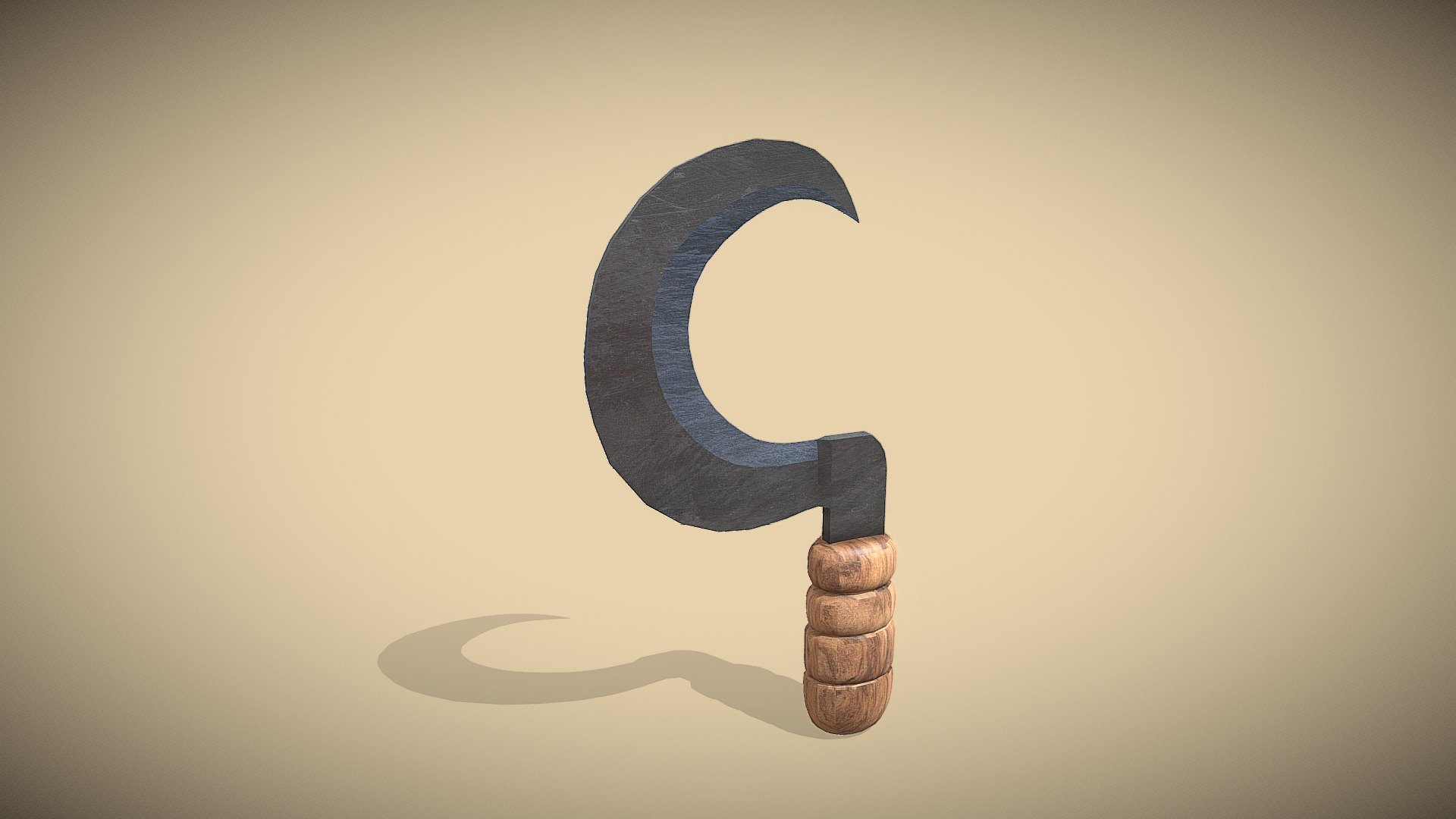 Medieval Wooden Metal Aruval – Game-Ready Weapon - Download Free 3D ...