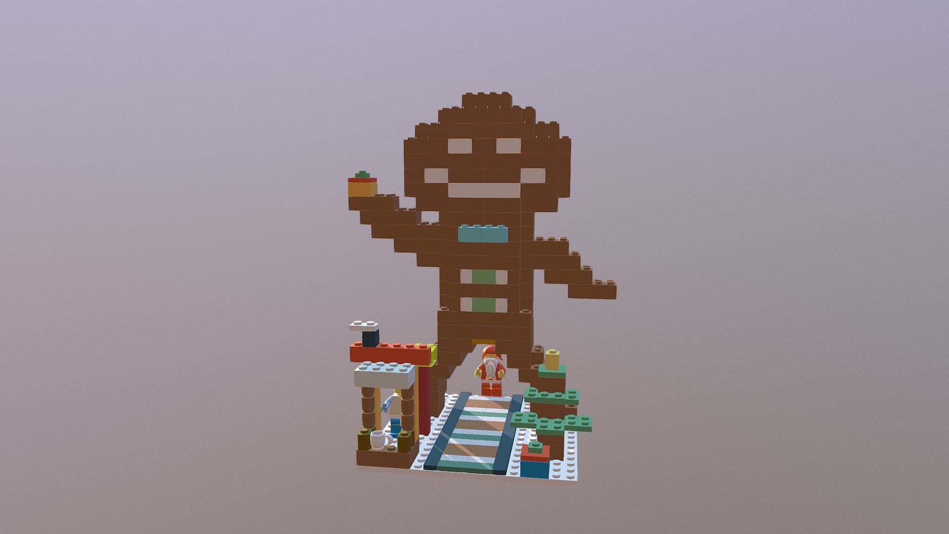 at2oo1_GR7 "Kerstmarkt van LEGO" - gingerbread - 3D model by ...