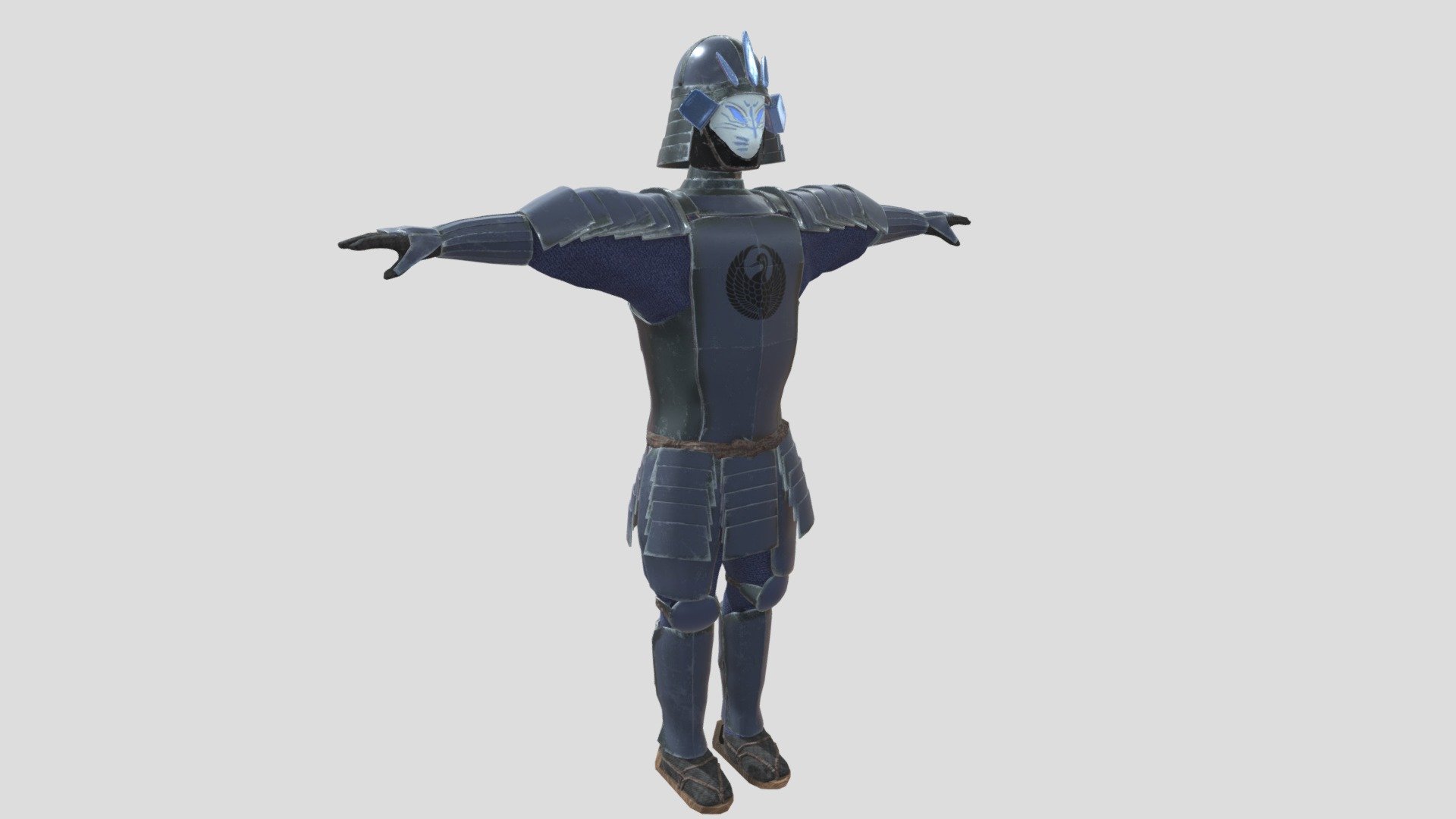 Blue Samurai - Download Free 3D model by LukasSI [77ece20] - Sketchfab