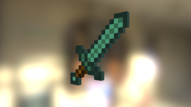 Diamond Sword - 3D model by Mark T. Forsyth (@marktforsyth) [77ee9c1 ...