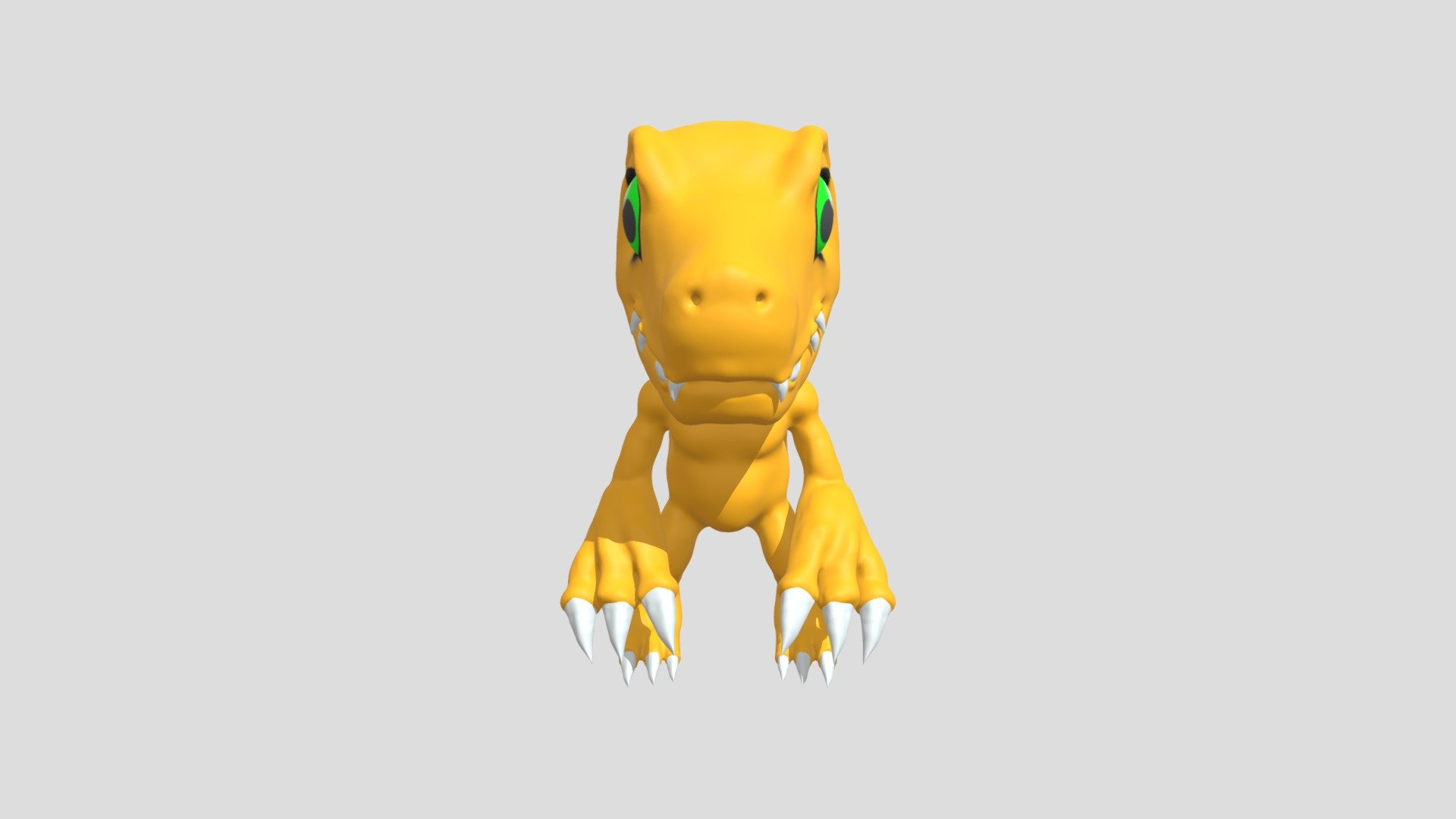 Agumon - 3D model by Wyns23 [77efbe2] - Sketchfab