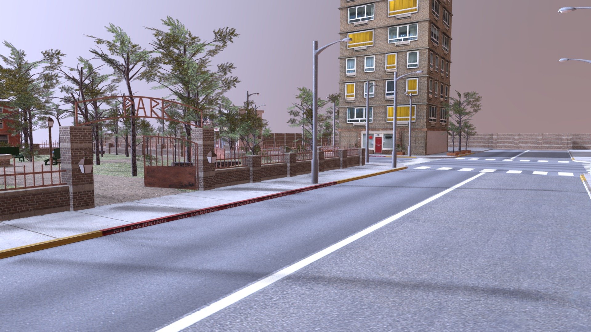 City & Park - 3D model by Nospine [77f06eb] - Sketchfab