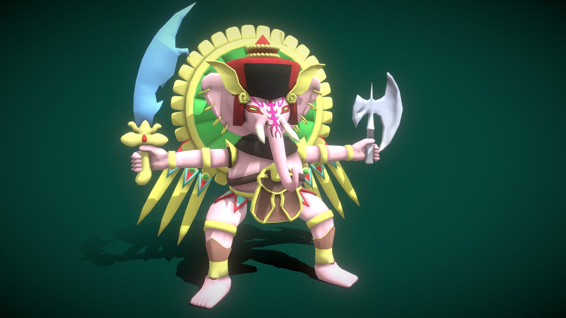 Fire King Avatar Arvata (Yugioh) - Buy Royalty Free 3D model by Yanez ...