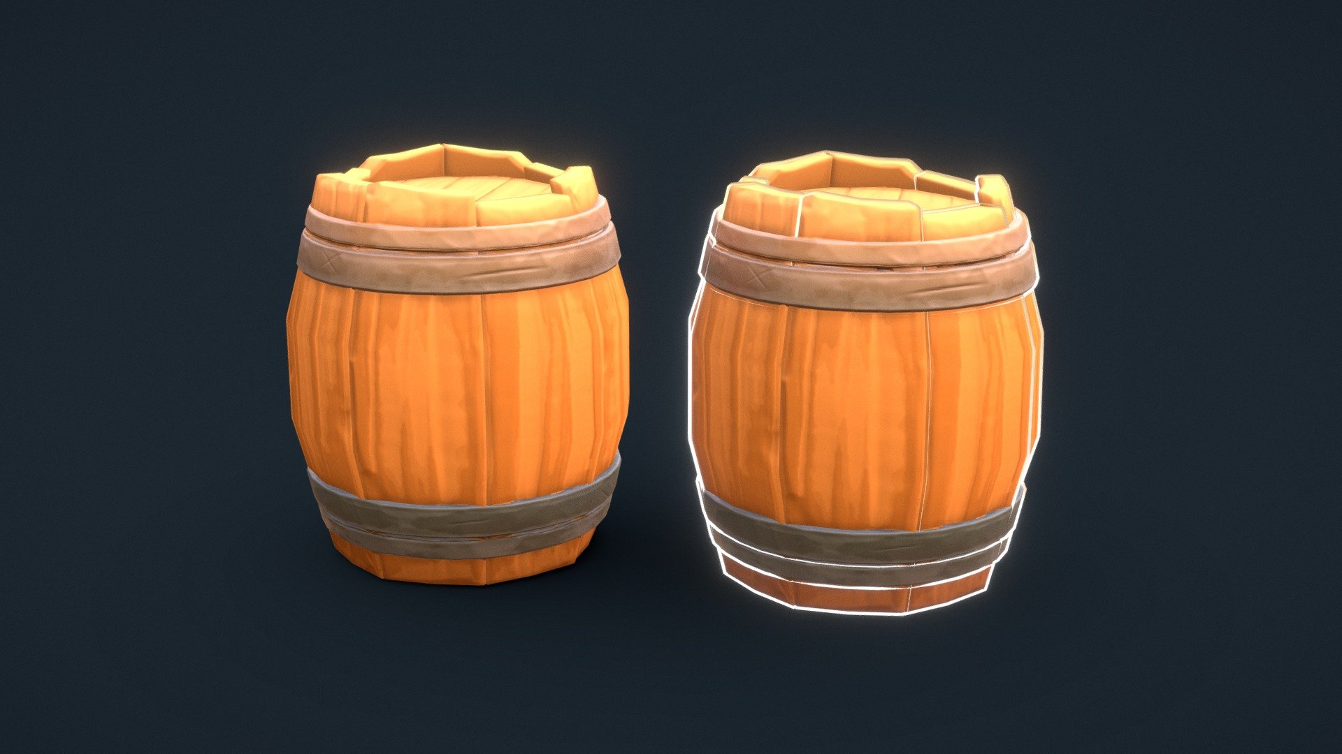 Stylized barrel - Download Free 3D model by Pricey (@siddharthkuthal ...