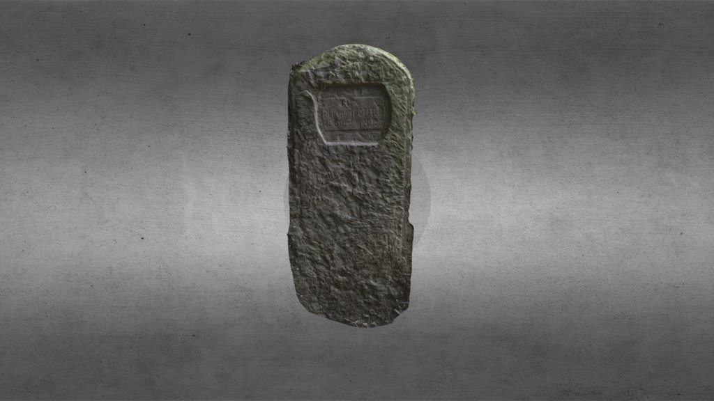 Tomb Headstone, Rohatyn New Jewish Cemetry - 3D model by ...