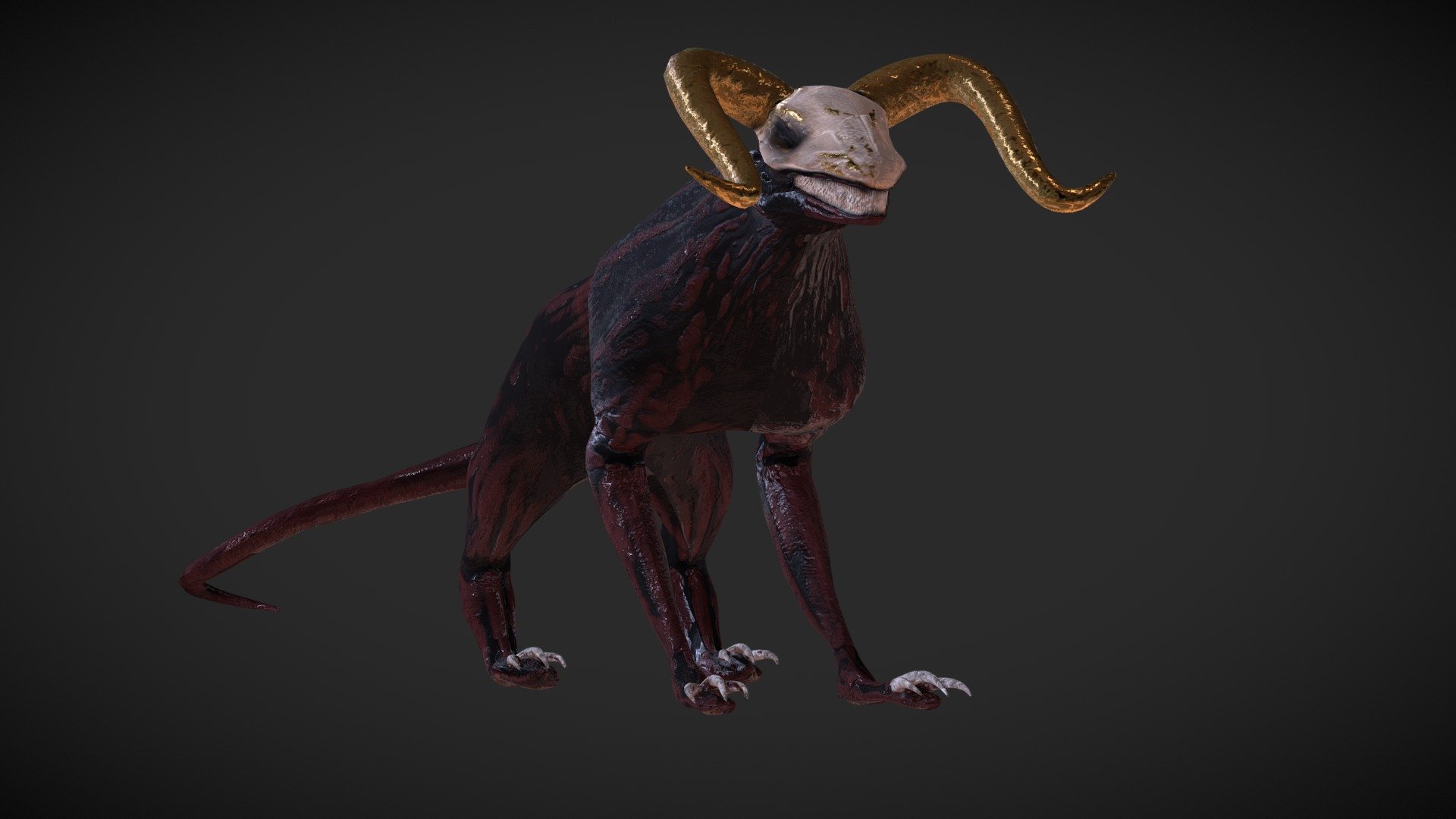 Demon hound - "Akimu" - 3D model by Smaxxy [77f7f56] - Sketchfab