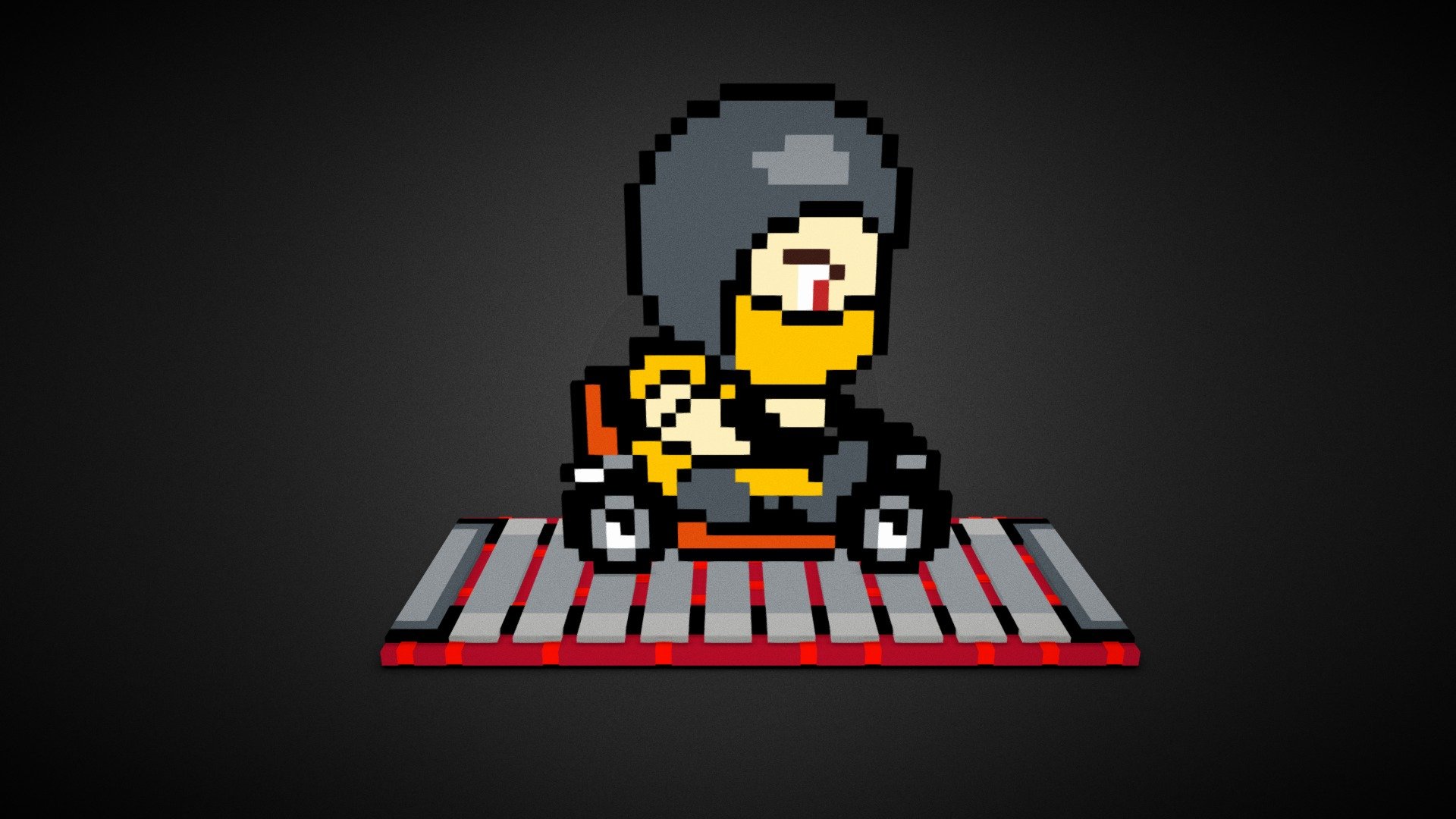 SMK080 - Super Pixel Kart Scorpion - Buy Royalty Free 3D model by ...