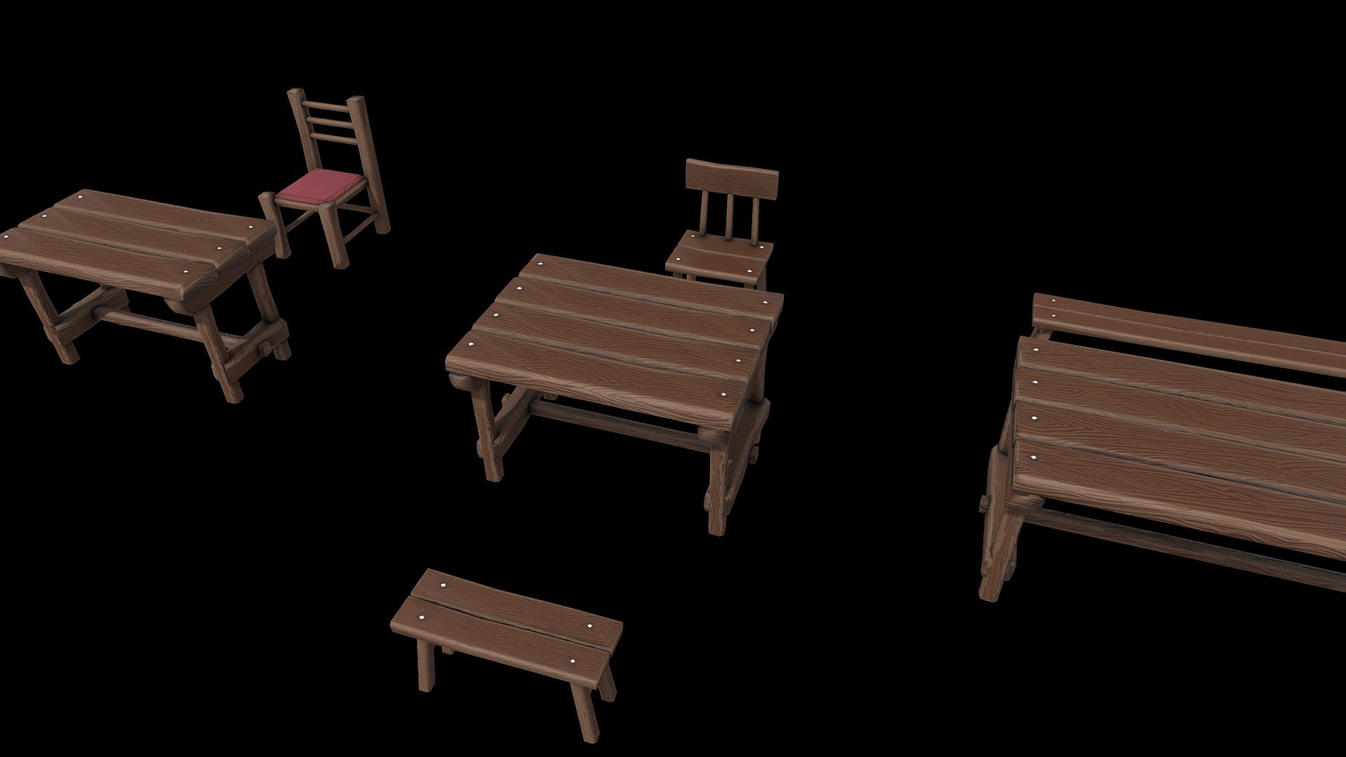 Set of stylized tables - Download Free 3D model by Peter Nox (@Peter ...