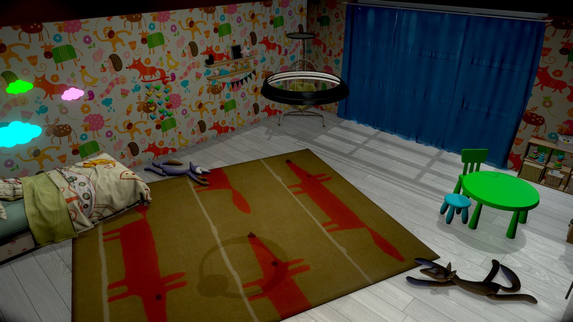 Children's room - 3D model by 8bit (@8_bit) [7800bb7] - Sketchfab