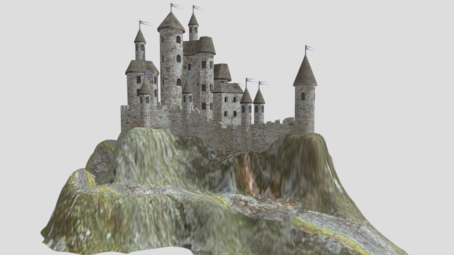 Castle 09 - Download Free 3D model by gogiart (@agt14032013) [7804d4f] - Sketchfab