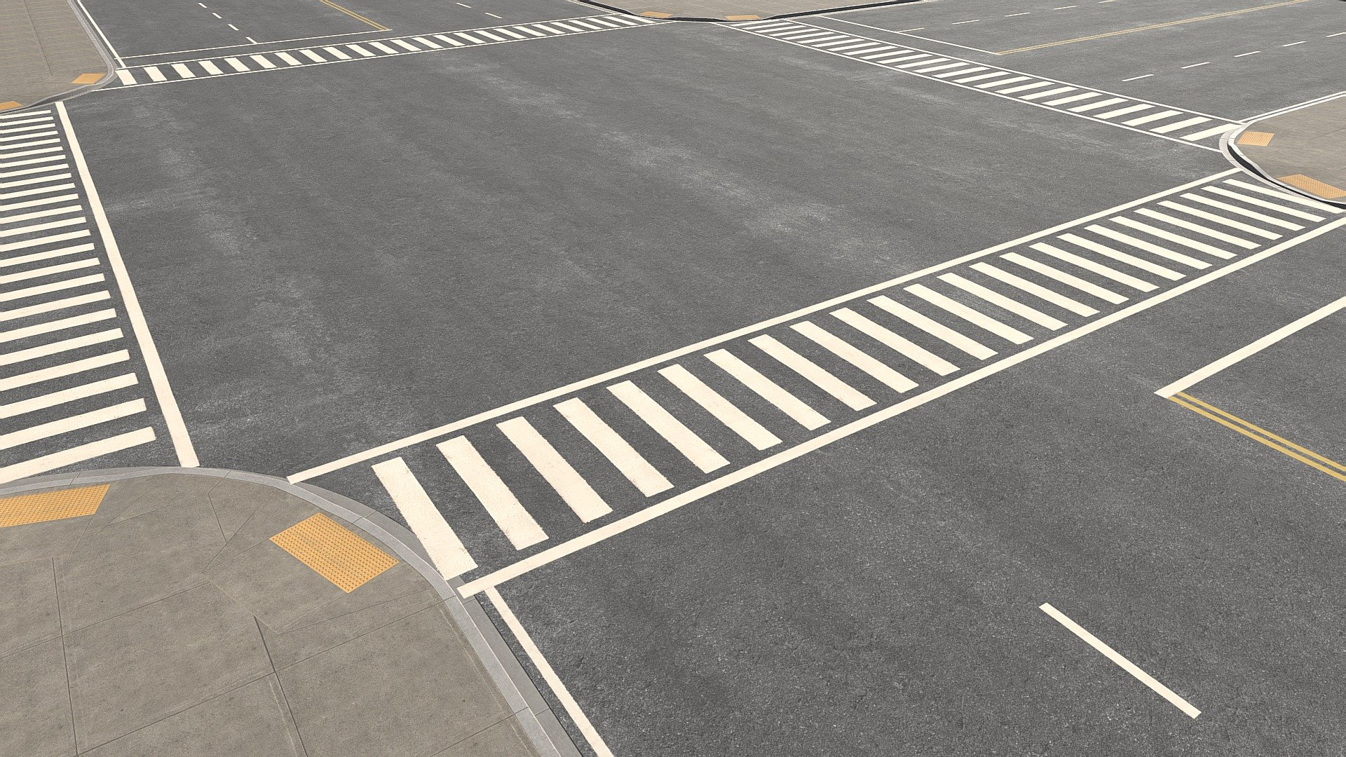 Realistic City Roads (Optimized) - Buy Royalty Free 3D model by Yurii ...
