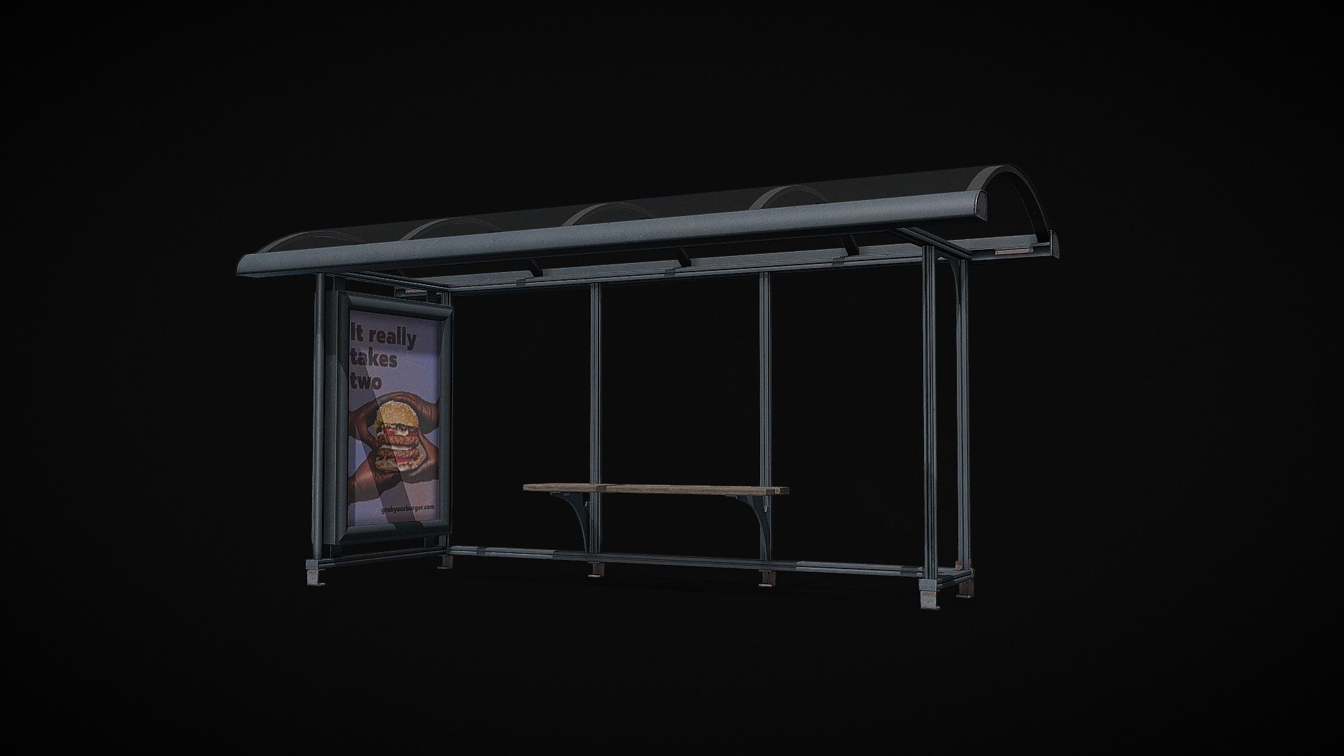 Bus station - Download Free 3D model by panchmind [7808e90] - Sketchfab
