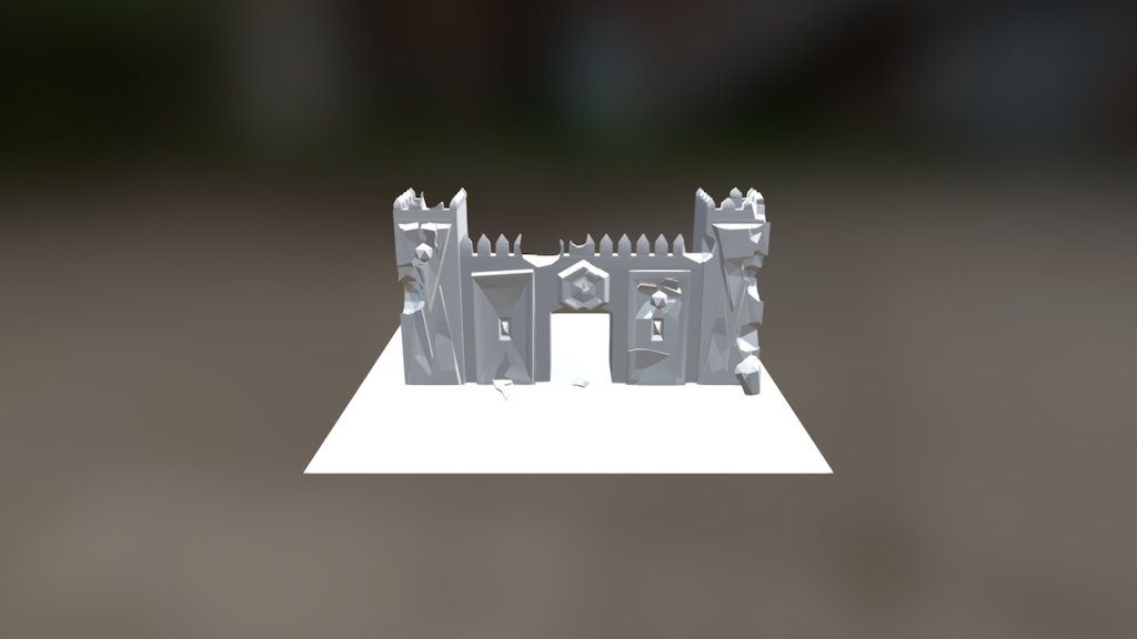 DAMAGED GATE - 3D model by savlikator [7809eee] - Sketchfab