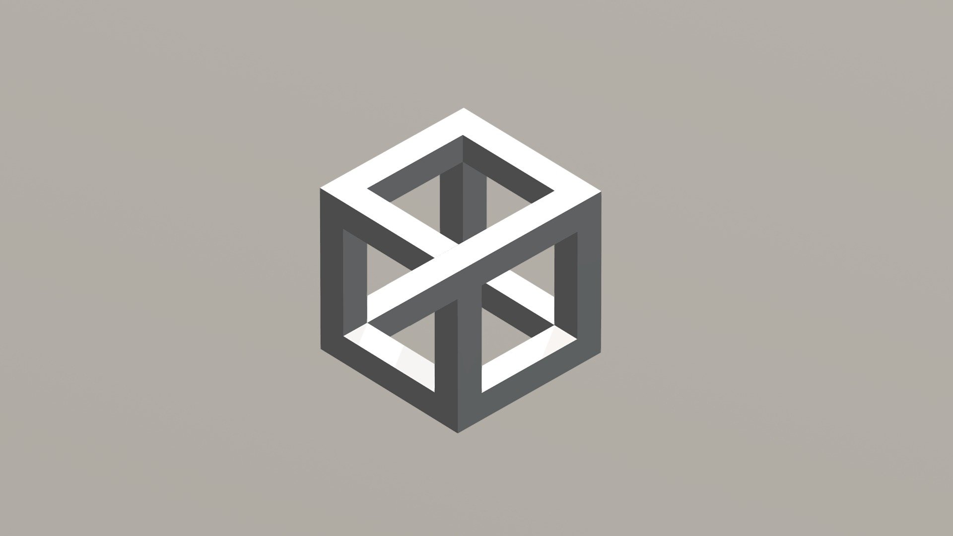 cubo impossibile Escher's Cube - 3D model by tester1963 [780a7d5 ...