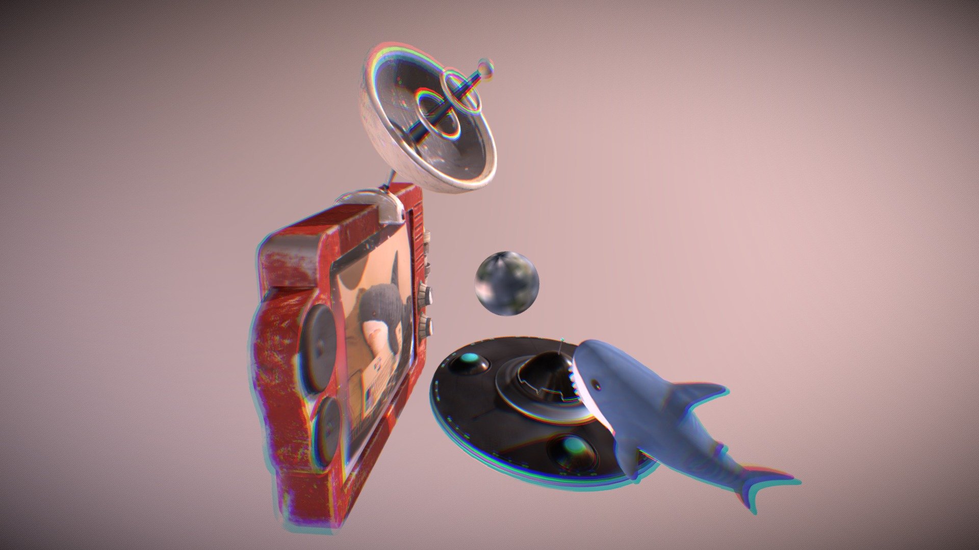 Blahaj TV™ (This one's for the haj!) - Download Free 3D model by ...
