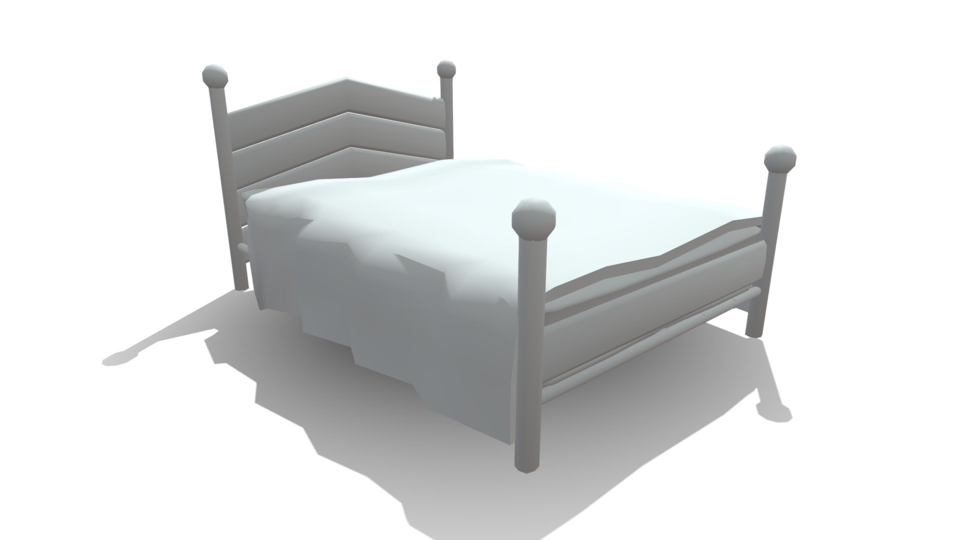 Queen Size Bed - Buy Royalty Free 3D model by Angel V Mendez (@Angel.V ...