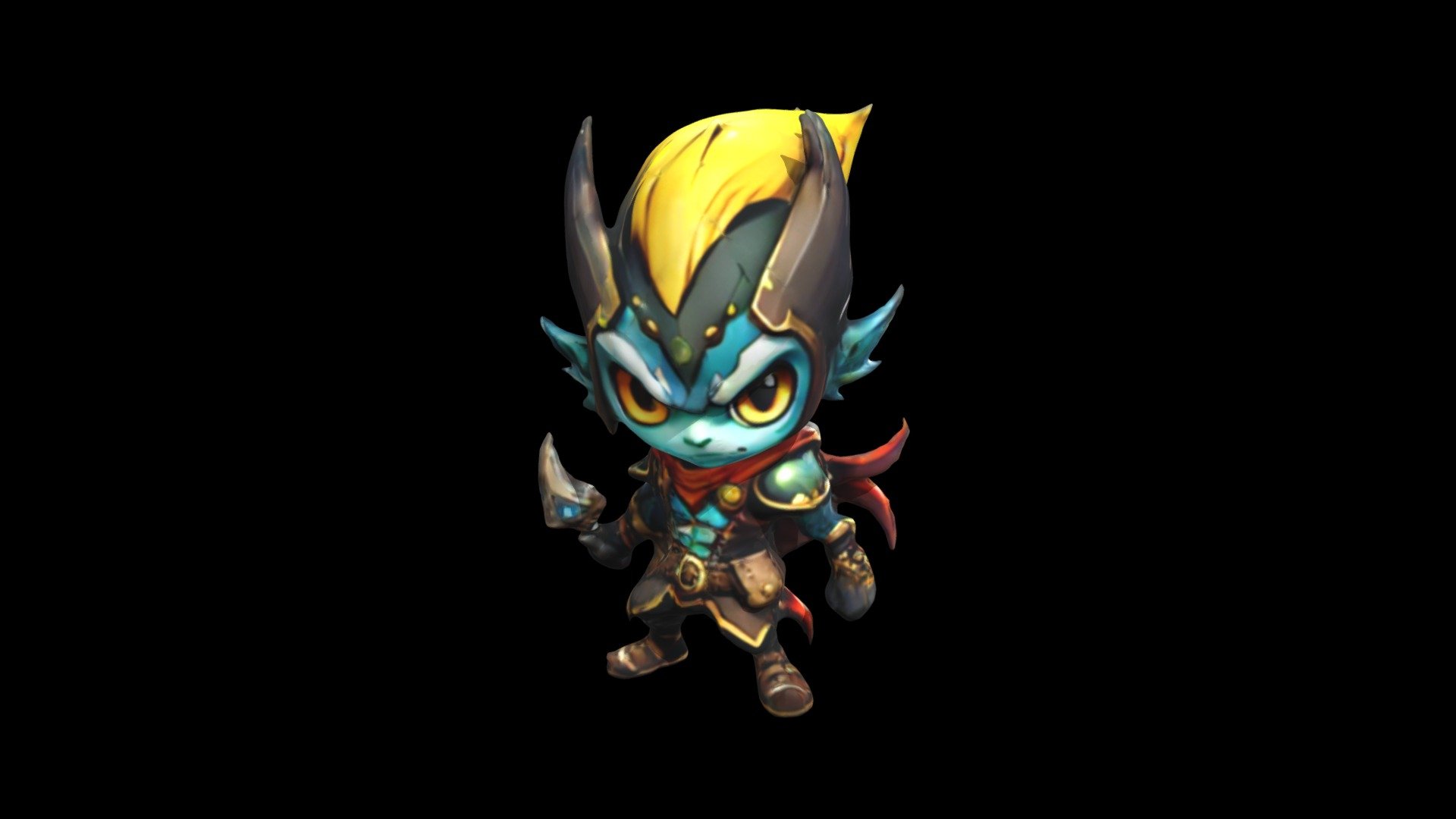 Almighty Warrior The Demonic Hero in Cartoon Sty - Download Free 3D ...