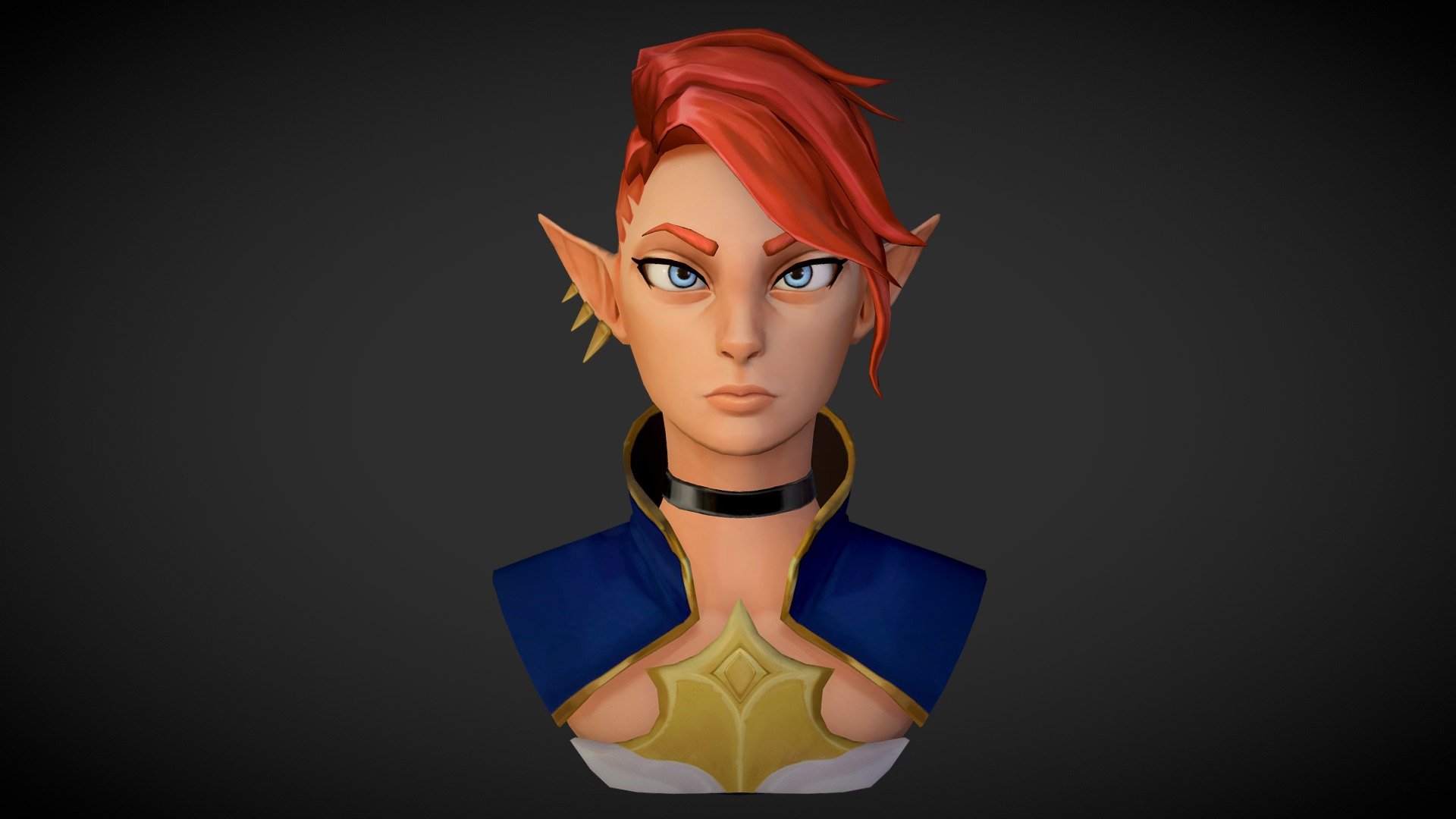 Elf Knight Bust - 3D model by Thaddaeus (@Aloeveraninja) [780f858] - Sketchfab