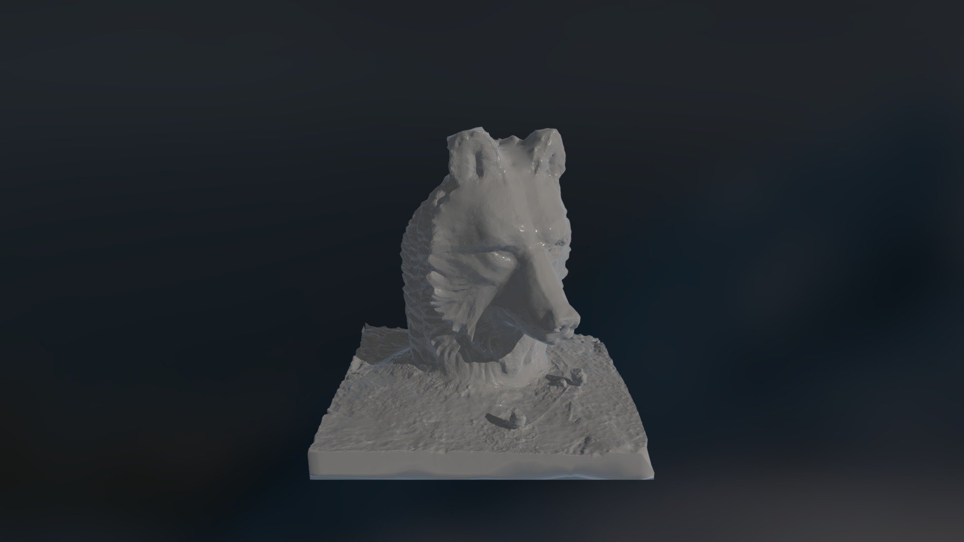 Banff Wolf head snow sculpture - Download Free 3D model by geek_dad ...
