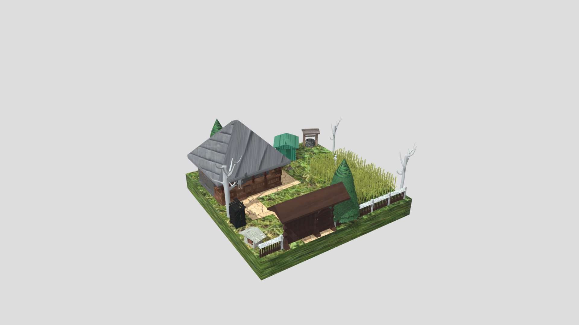 DAE Diorama retake-Small farm - Download Free 3D model by marcu_andrei ...