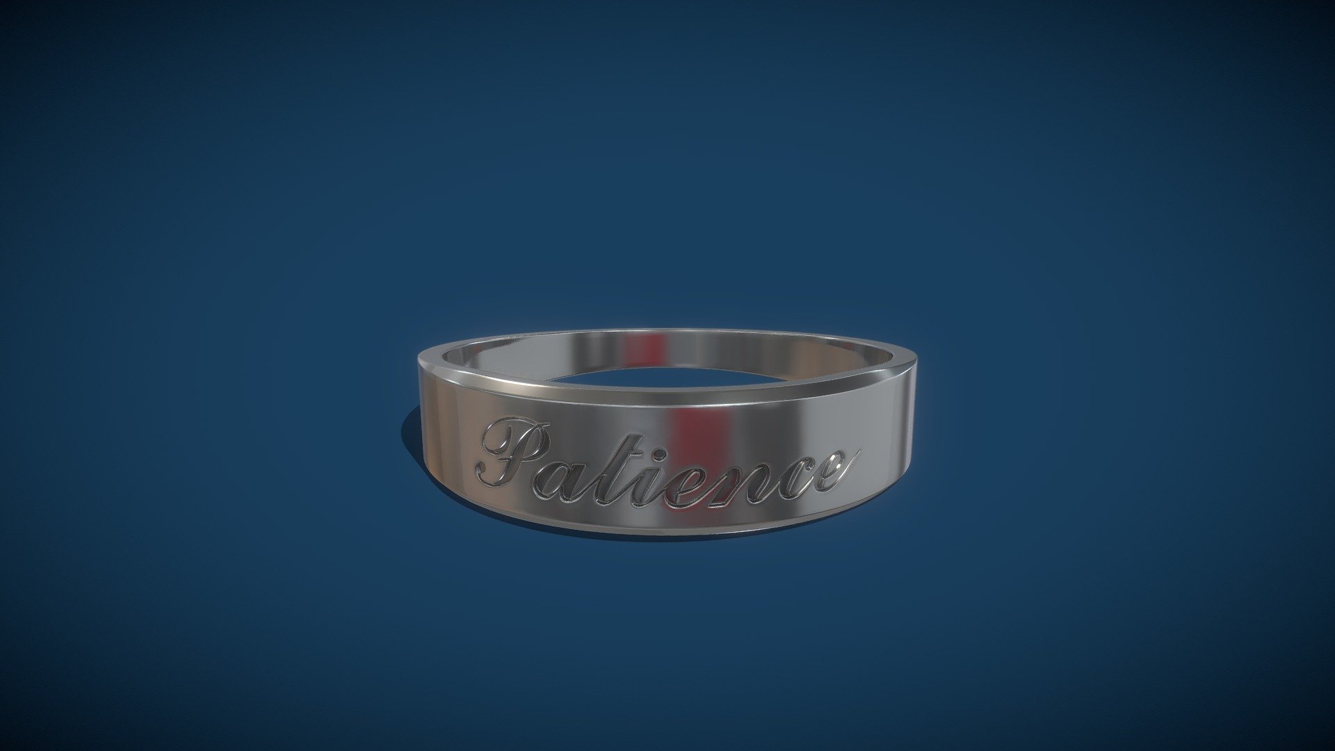 Patience Ring Female Platinum - Buy Royalty Free 3D model by Sandeep Choudhary ...
