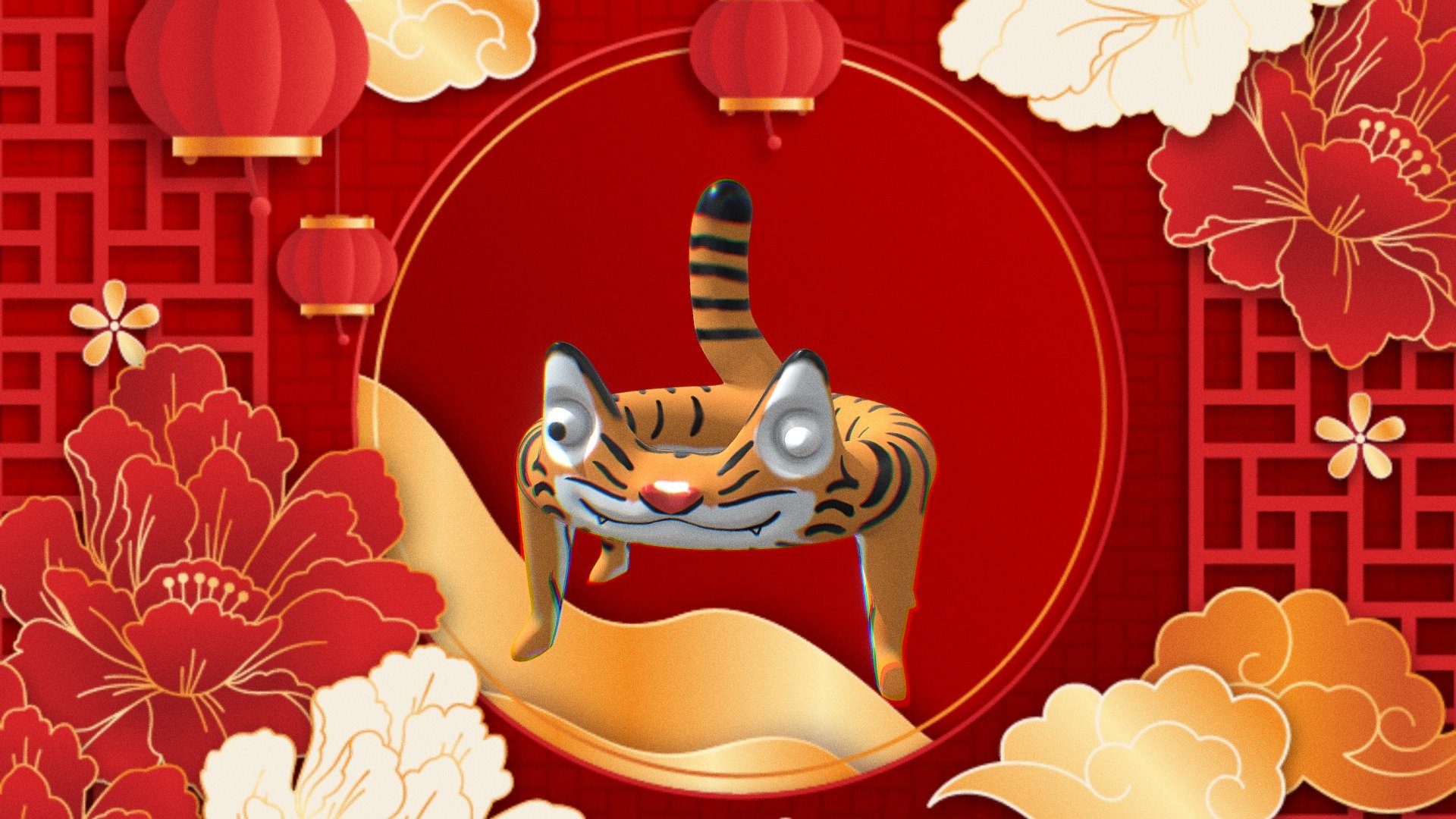 Circle Circle Monster type.Tiger 老虎式圈圈怪 - 3D model by 方舟智慧 ARK ...